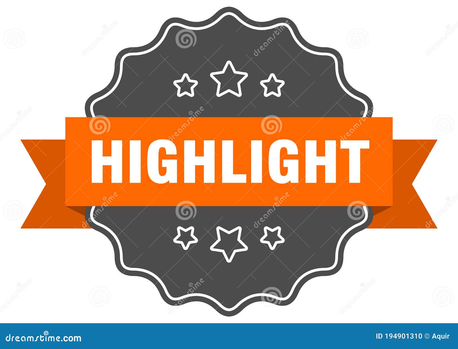 Highlight Label. Highlight Isolated Seal. Sticker. Sign Stock Vector ...