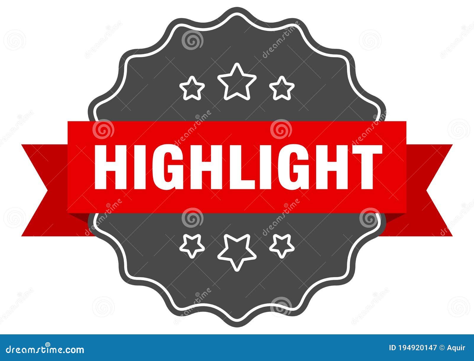 Highlight Label. Highlight Isolated Seal. Sticker. Sign Stock Vector ...