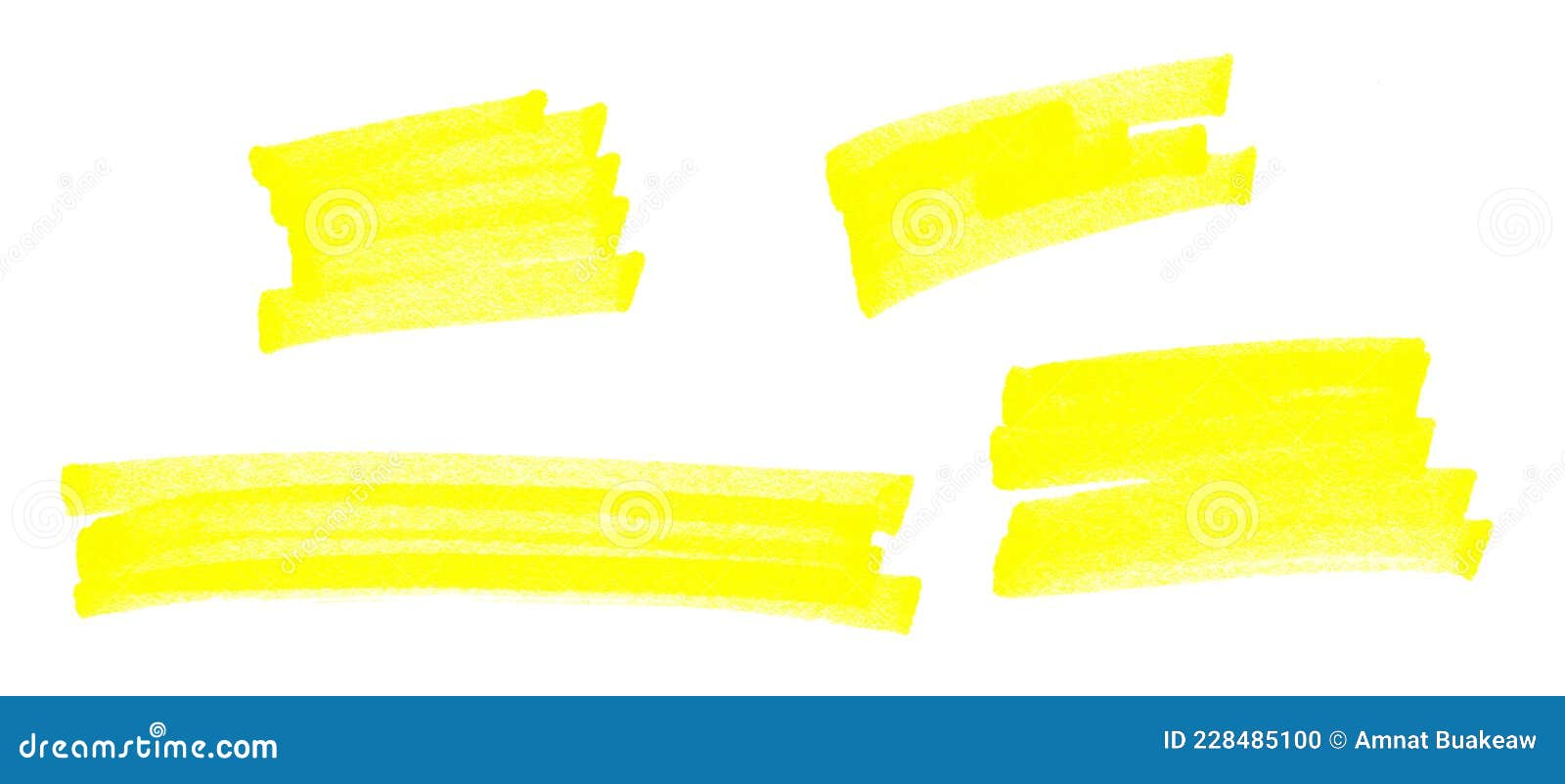 Highlight Pen Brush Yellow for Marker, Highlighter Brush Marking for ...