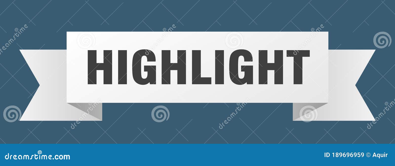 Highlight Ribbon. Highlight Isolated Band Sign Stock Vector ...