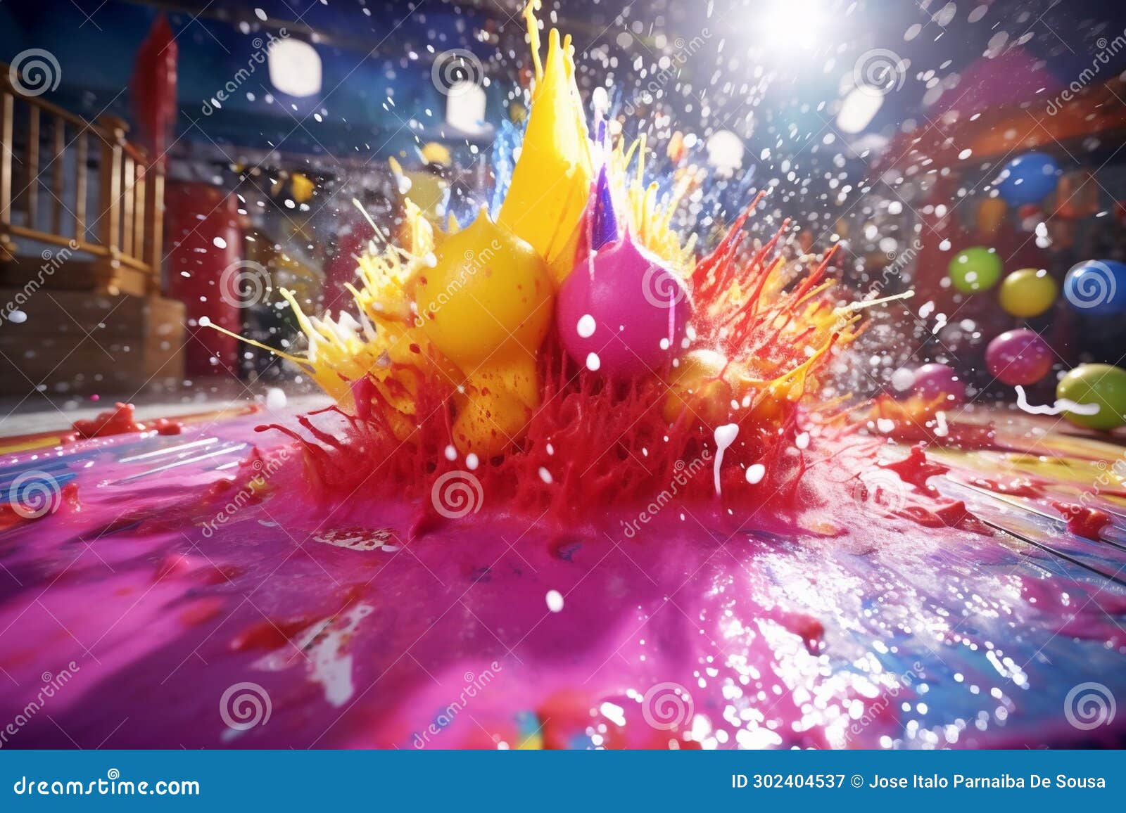 Highlight the Significance of Water in Holi Stock Illustration ...