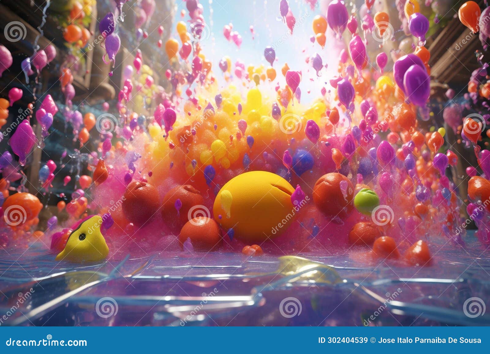 Highlight the Significance of Water in Holi Stock Illustration ...