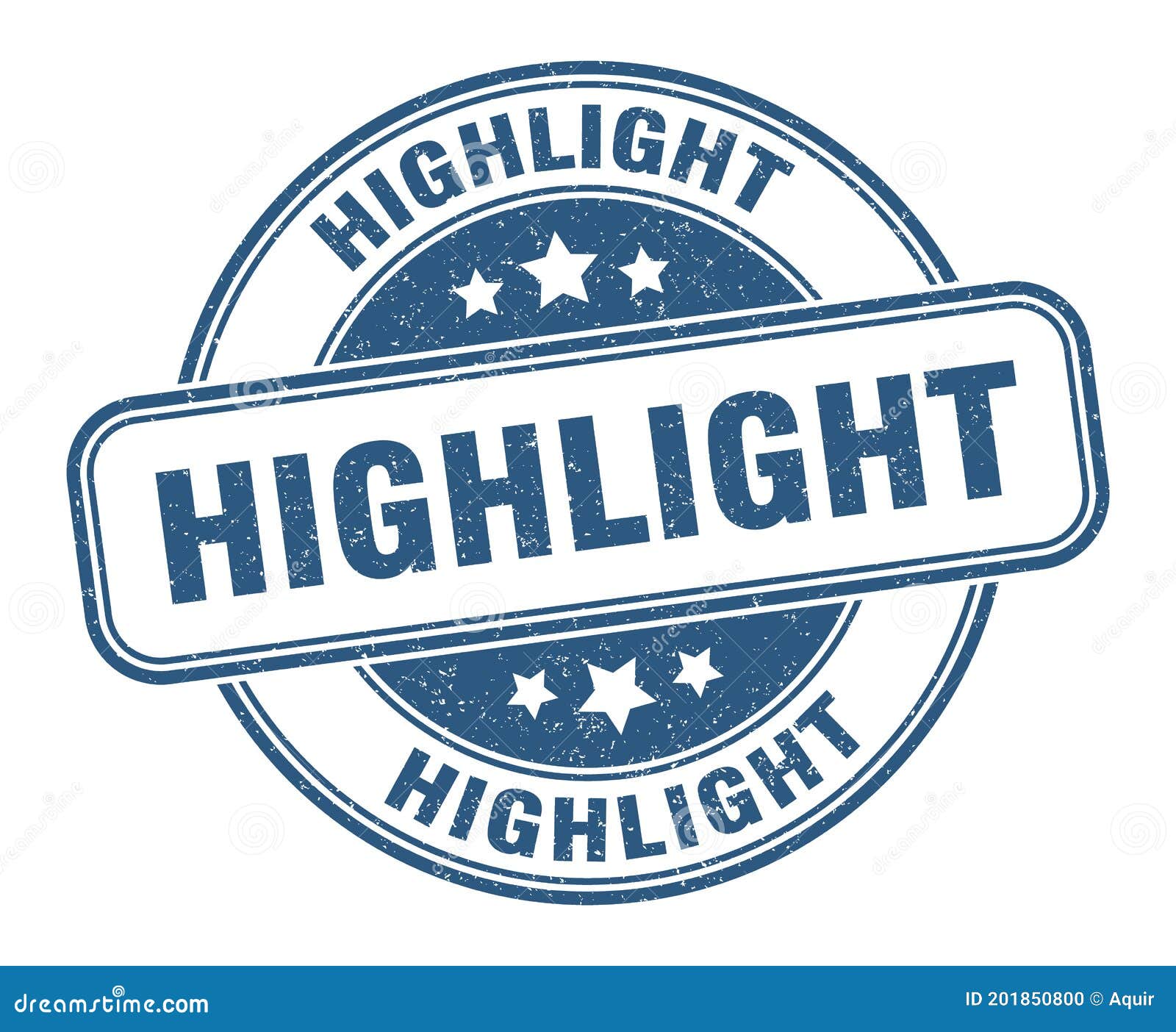 Highlight Stamp. Highlight Label. Round Grunge Sign Stock Vector ...