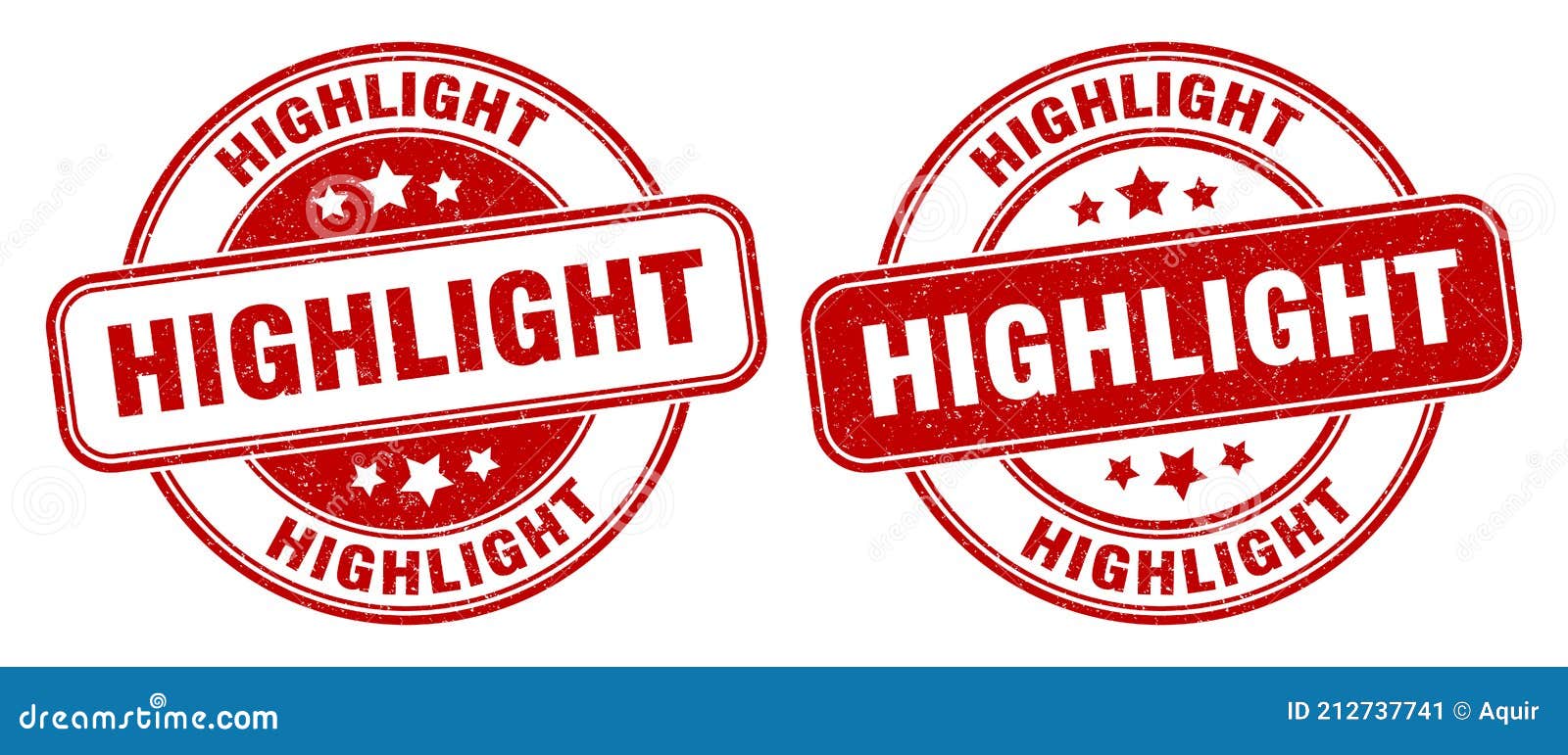 Highlight Stamp. Highlight Label. Round Grunge Sign Stock Vector ...