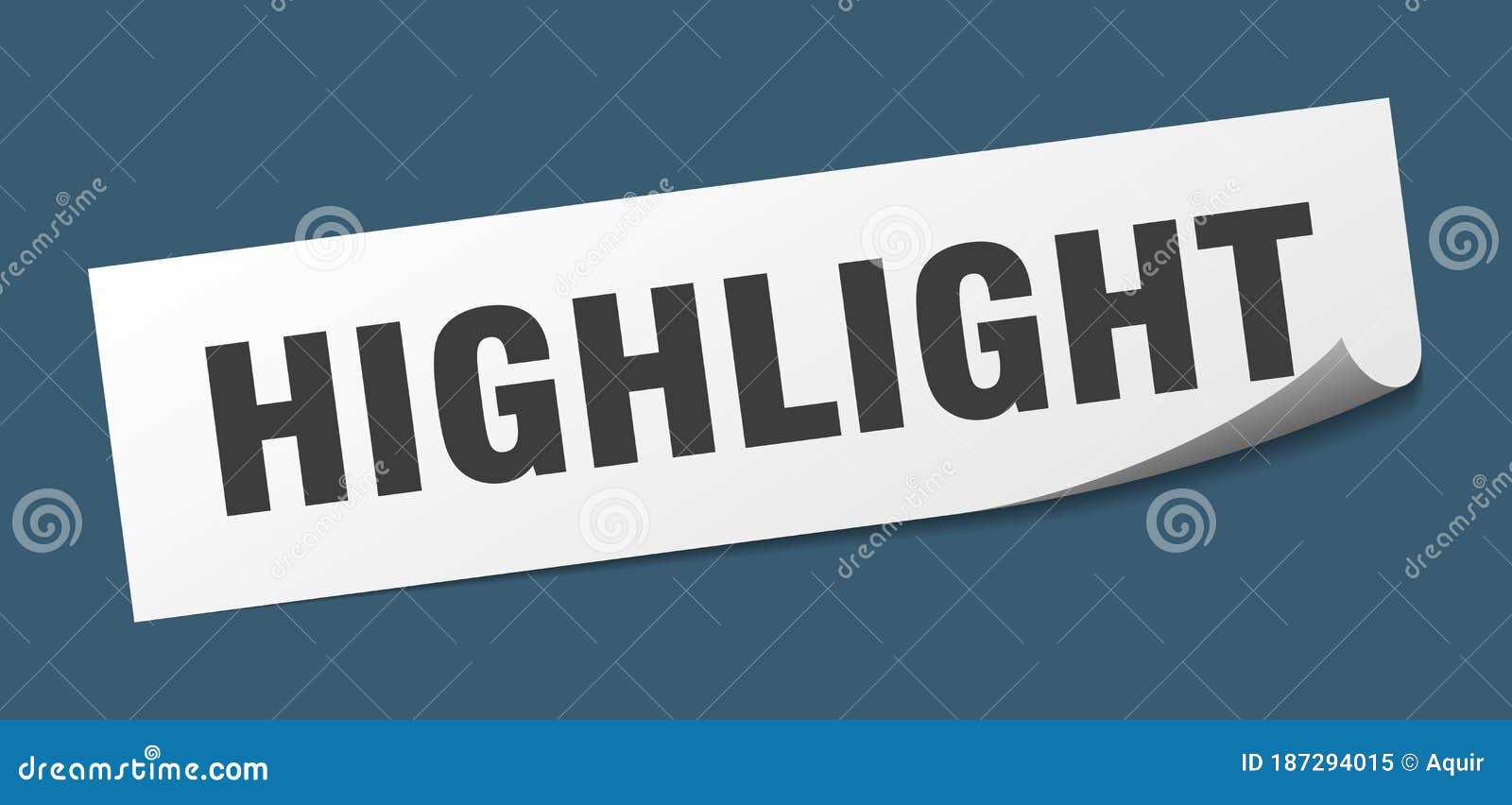 Highlight Sticker. Highlight Square Isolated Sign Stock Vector ...