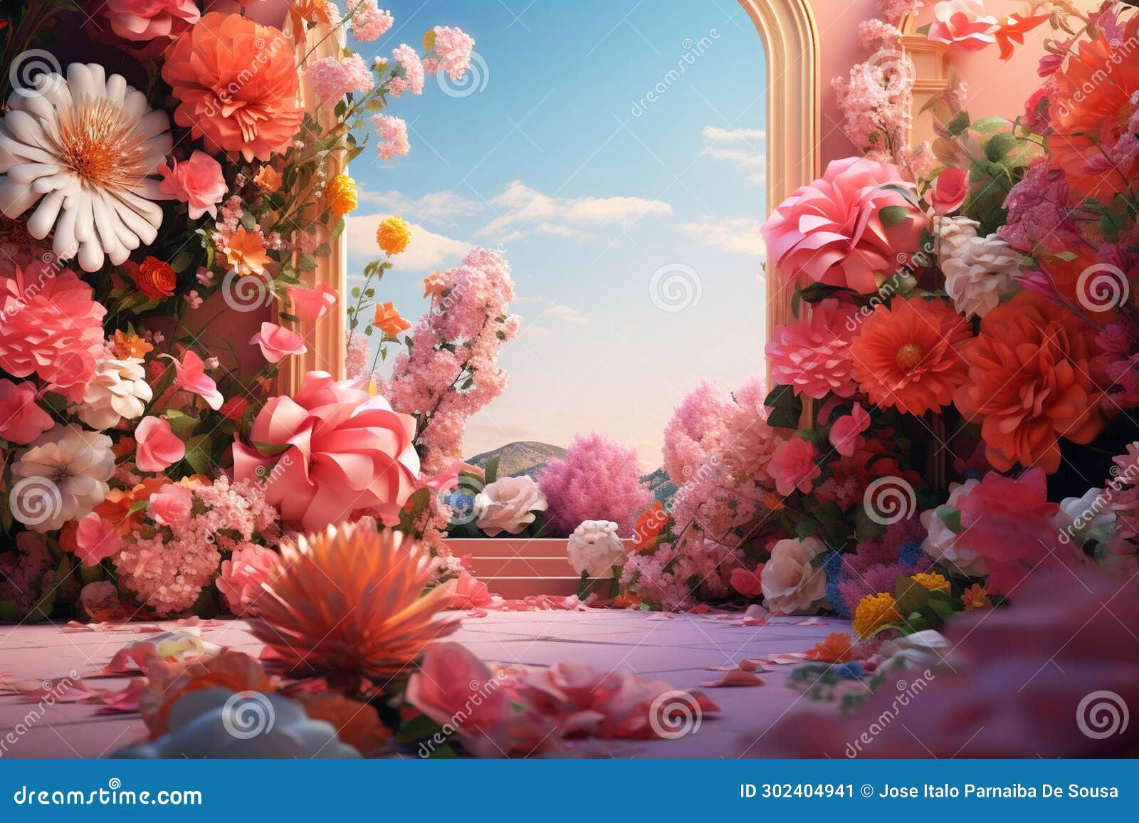 Highlight the Versatility of Flower Backgrounds Stock Illustration ...