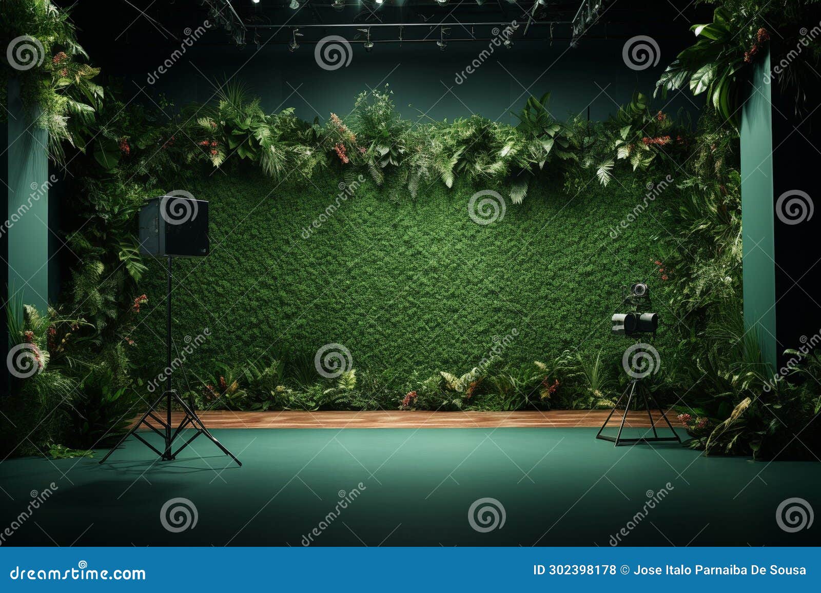 Highlight the Visual Appeal of a Green Backdrop Stock Illustration ...