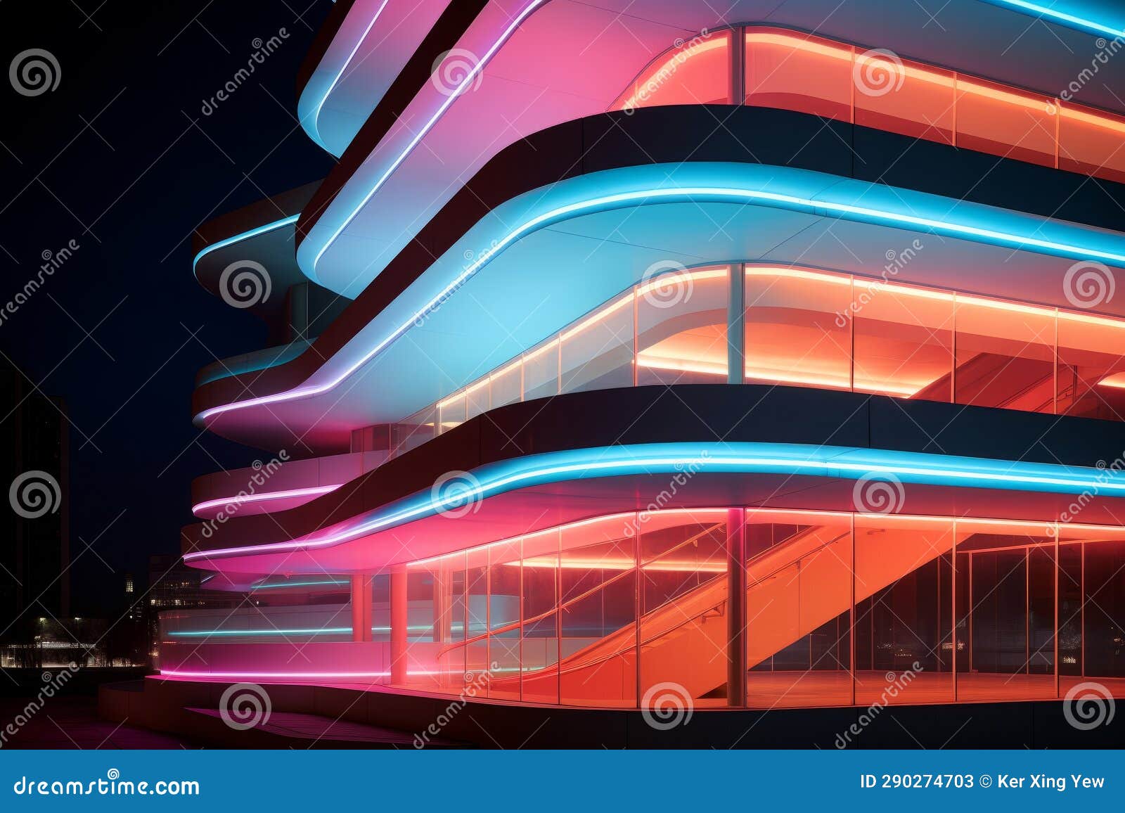 Highlighted Architectural Beauty Stock Illustration - Illustration of ...