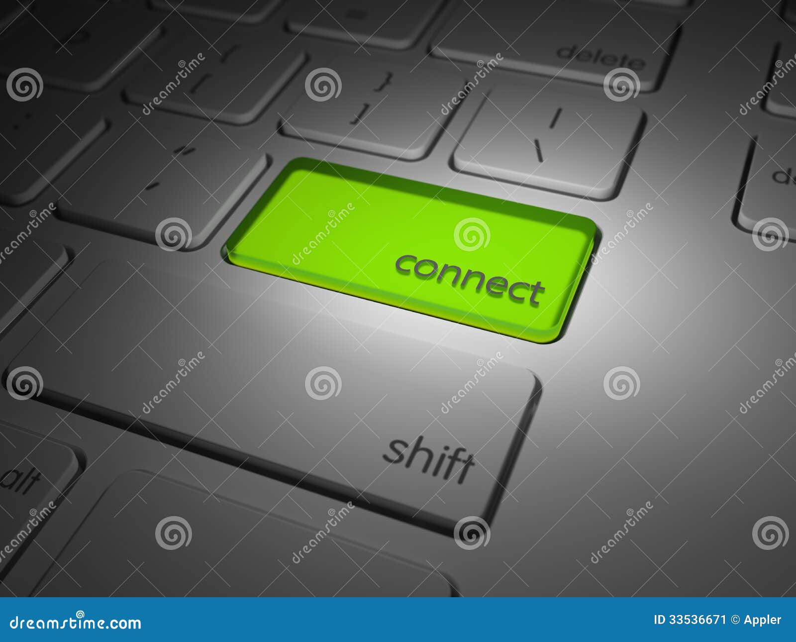 Highlighted connect button stock illustration. Illustration of keyboard ...