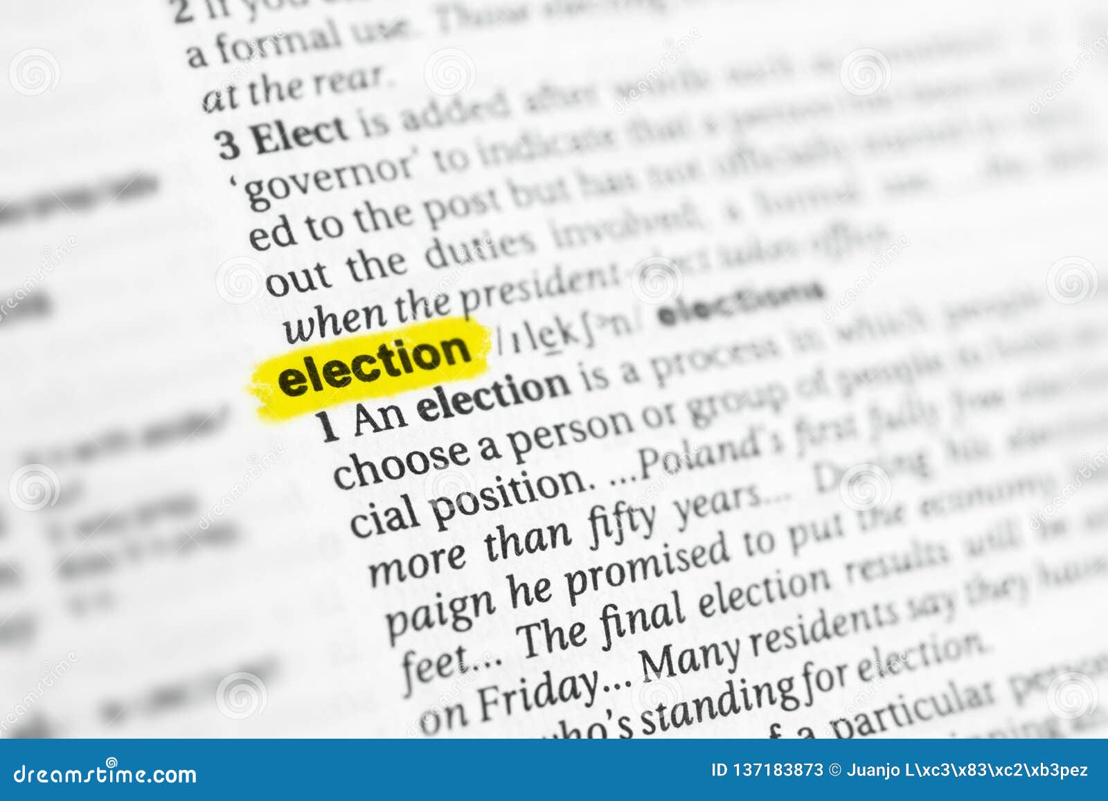 Definition Of Election Stock Photo | CartoonDealer.com #9567870