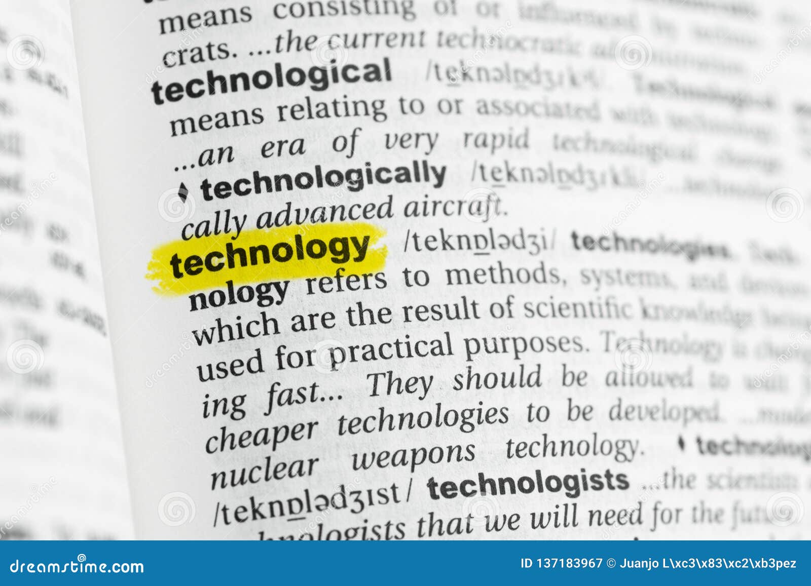 Highlighted English Word Technology and Its Definition at the ... Highlighted English Word Technology and Its Definition at the ...