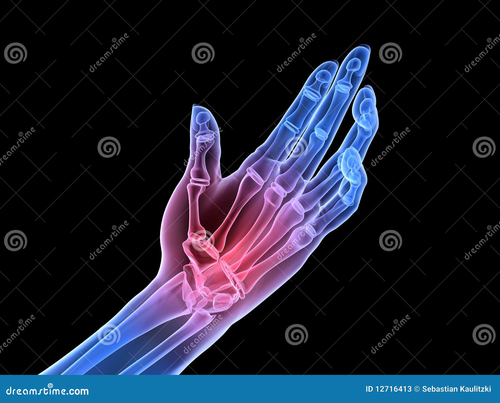 Highlighted Hand Stock Illustration | CartoonDealer.com #12716413