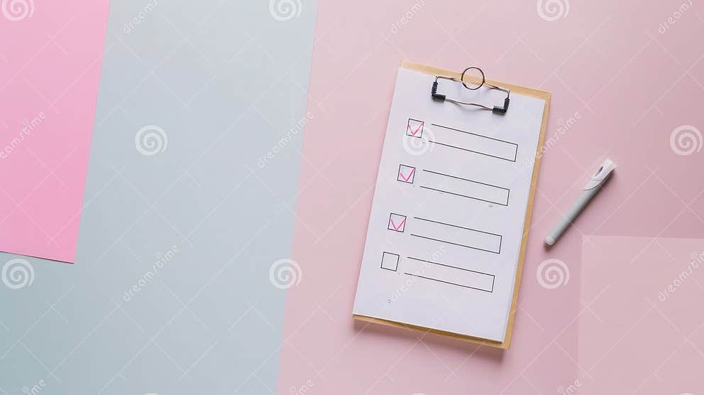 Highlighted Sections on a Printed Survey Quality Checklist, Prepared ...