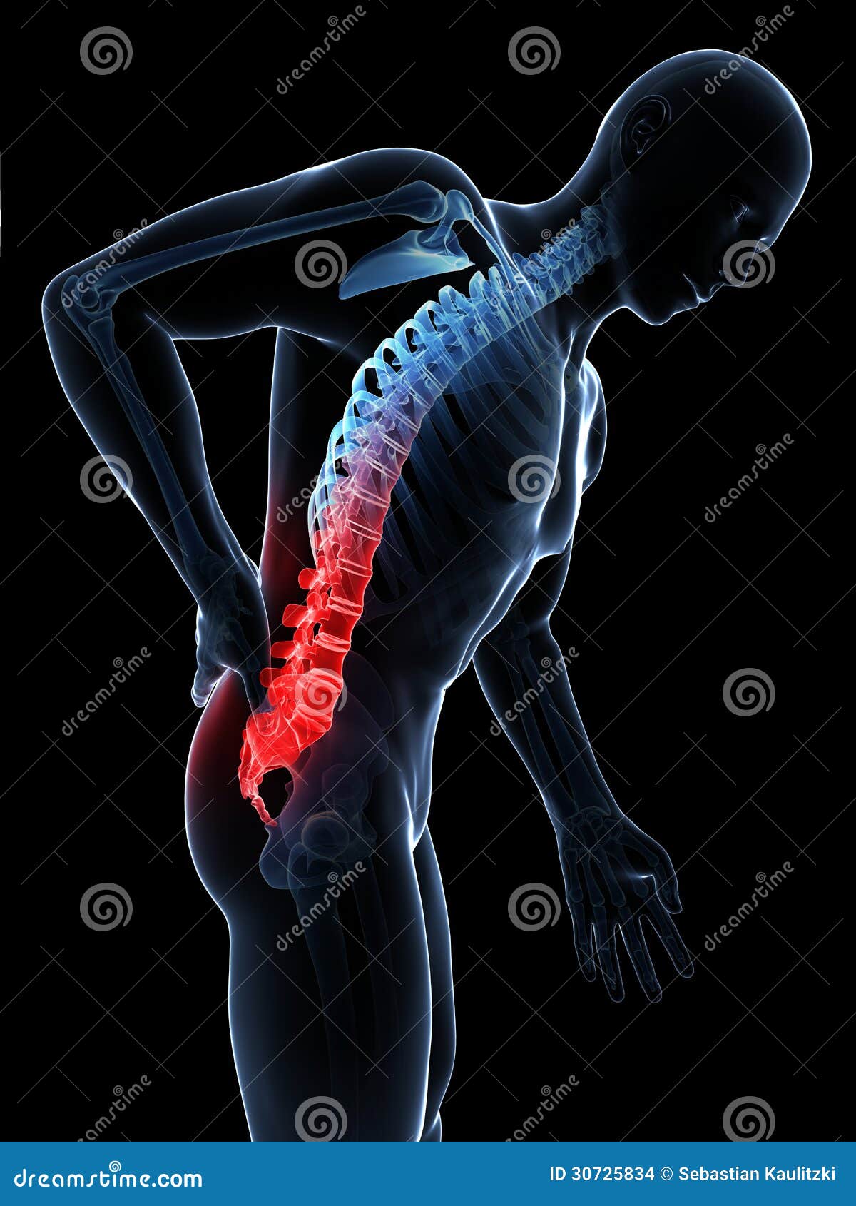 Backache Male Stock Illustration | CartoonDealer.com #30727315