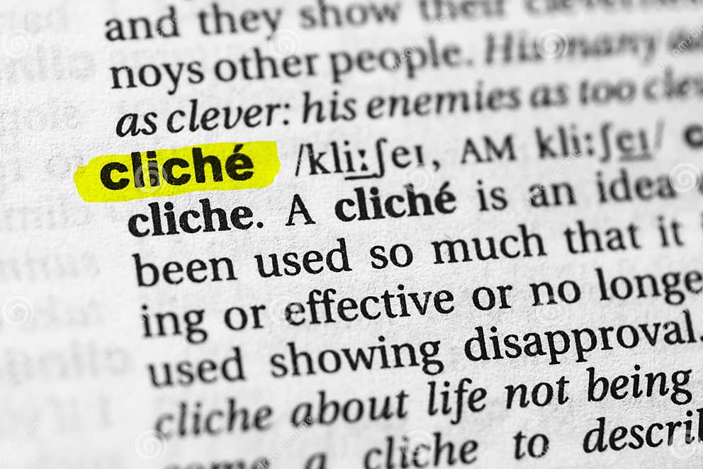 Highlighted Word Cliche Concept and Meaning Stock Image - Image of ...