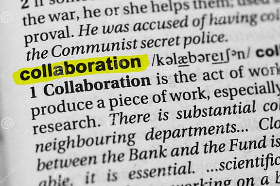 Highlighted Word Collaboration Concept and Meaning Stock Photo - Image ...