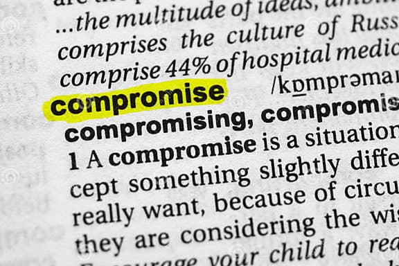 Highlighted Word Compromise Concept and Meaning Stock Image - Image of ...