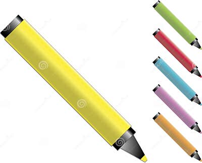 Highlighter stock vector. Illustration of marker, paint - 12687702