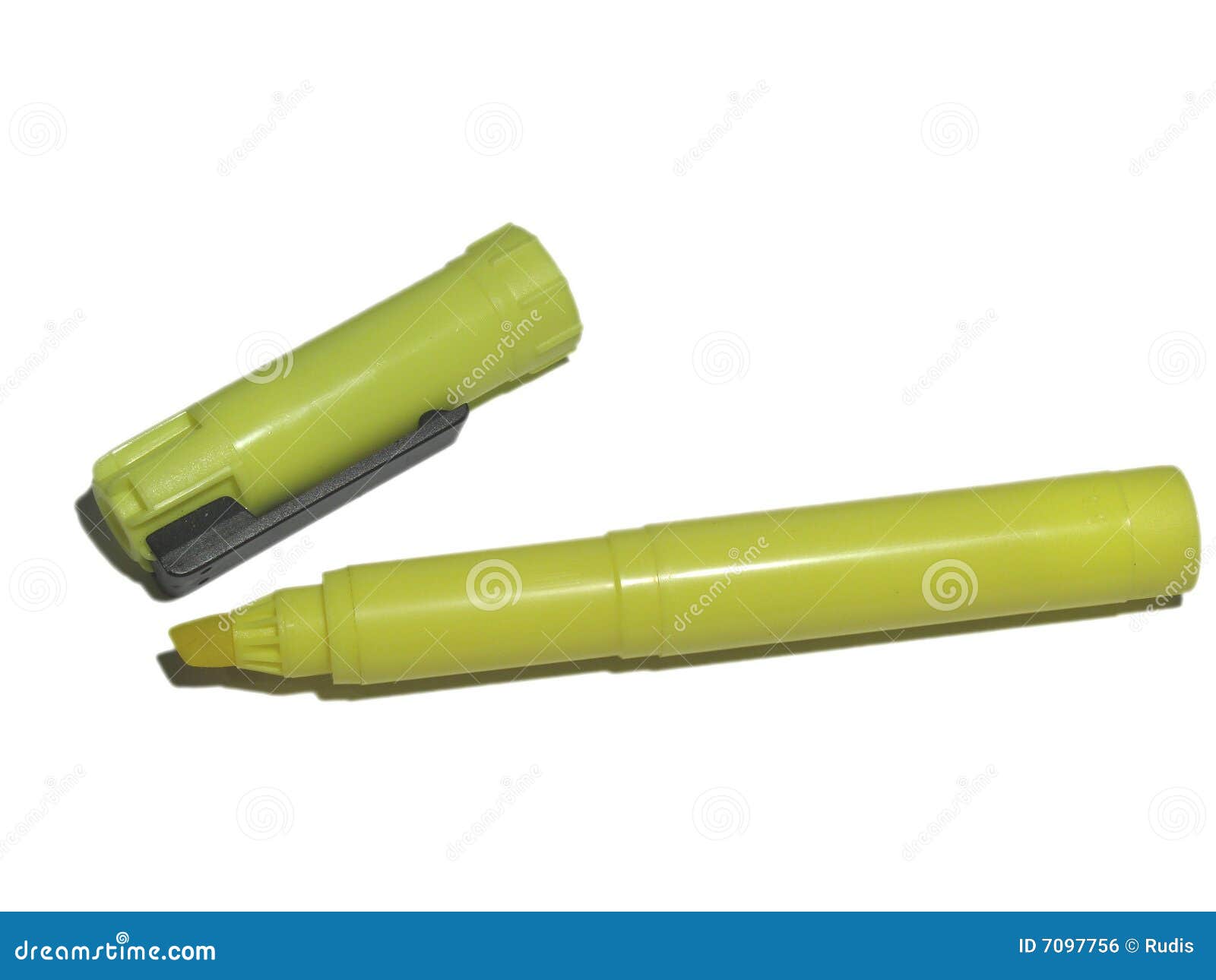 Highlighter stock photo. Image of close, plastic, writing - 7097756