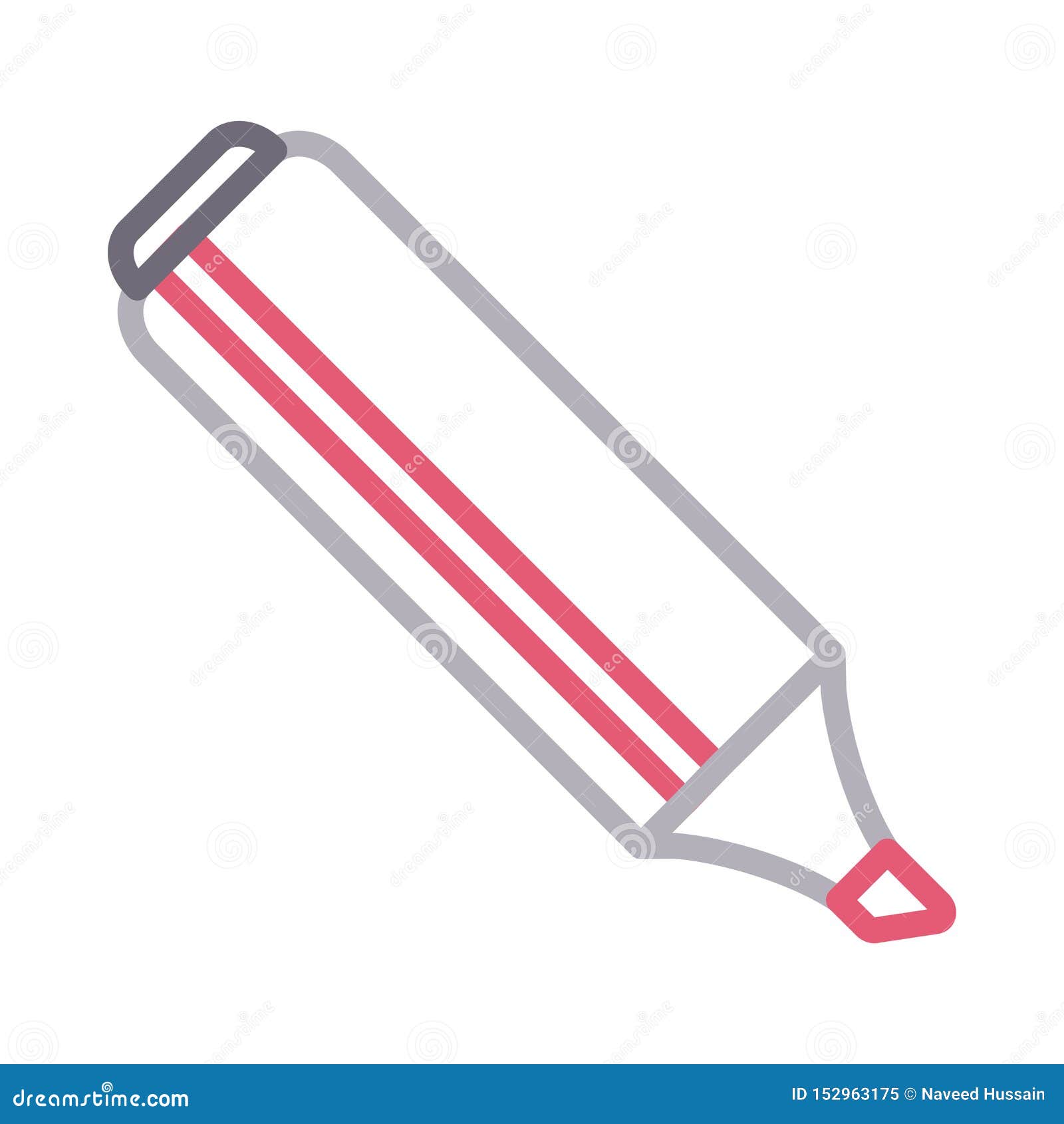 Highlighter Colour Line Vector Icon Stock Vector - Illustration of ...