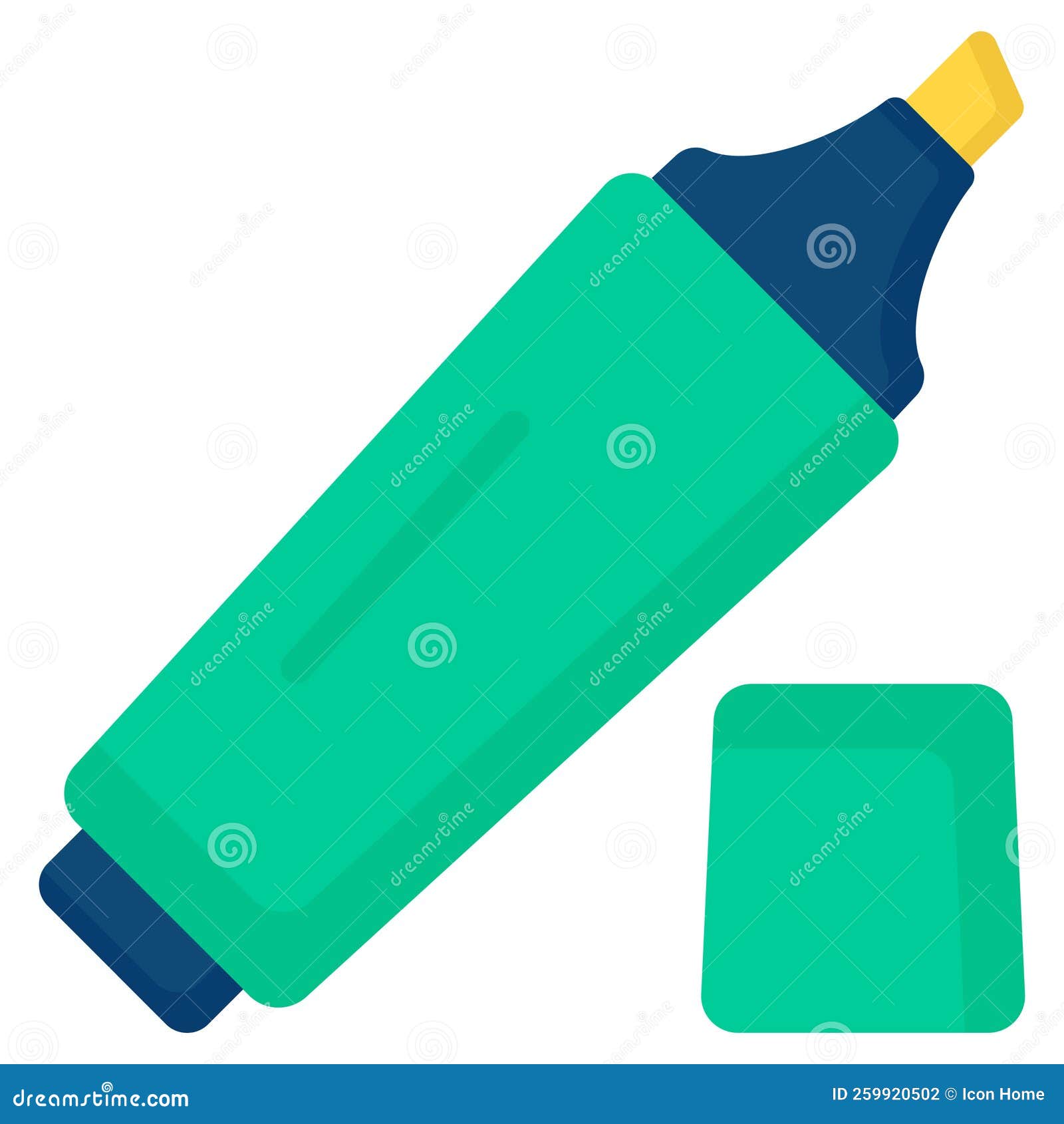 Highlighter Flat Icon , Photography and Digital Art Flat Vector Icon ...