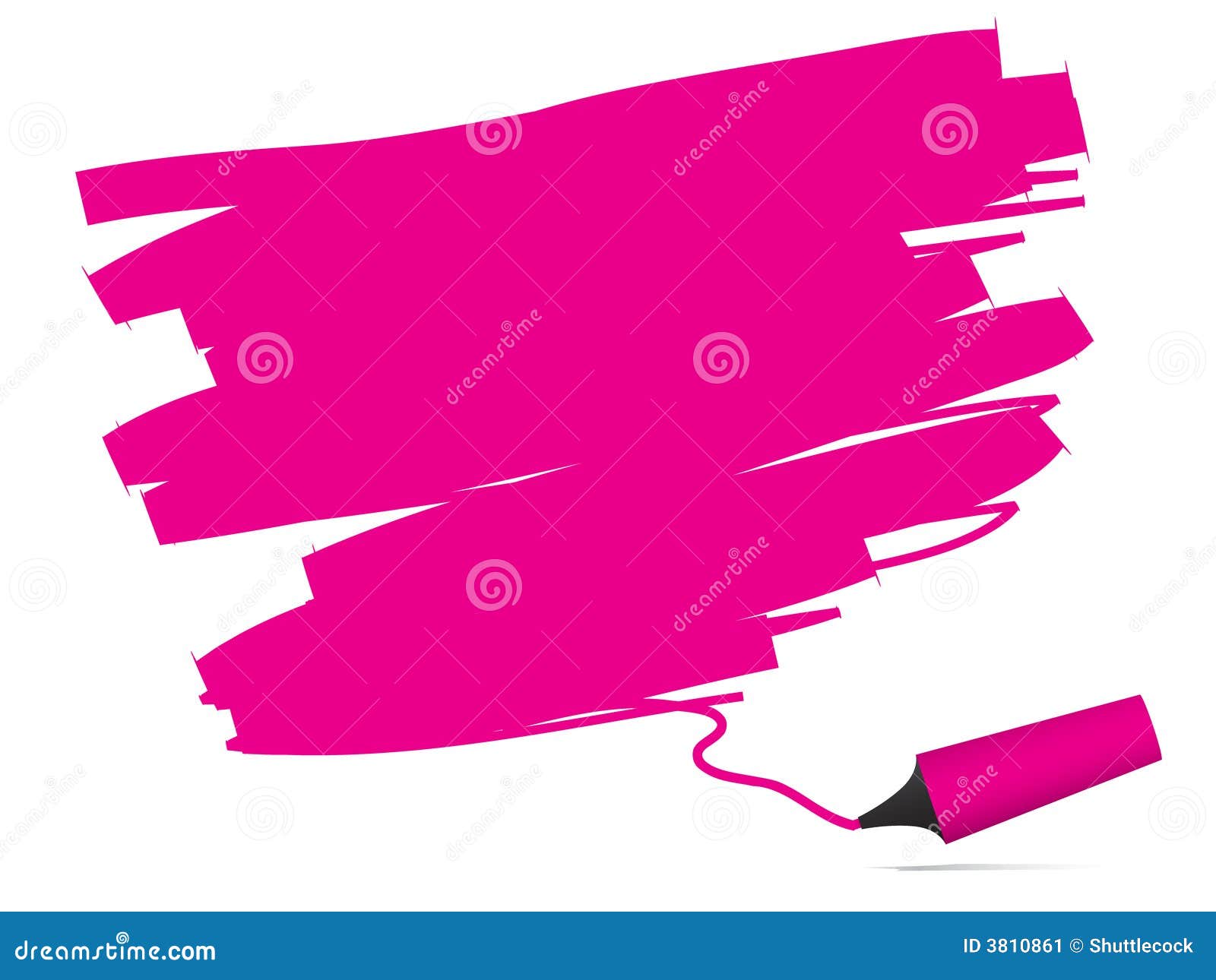 Highlighter grunge ink Pen stock vector. Illustration of blot - 3810861
