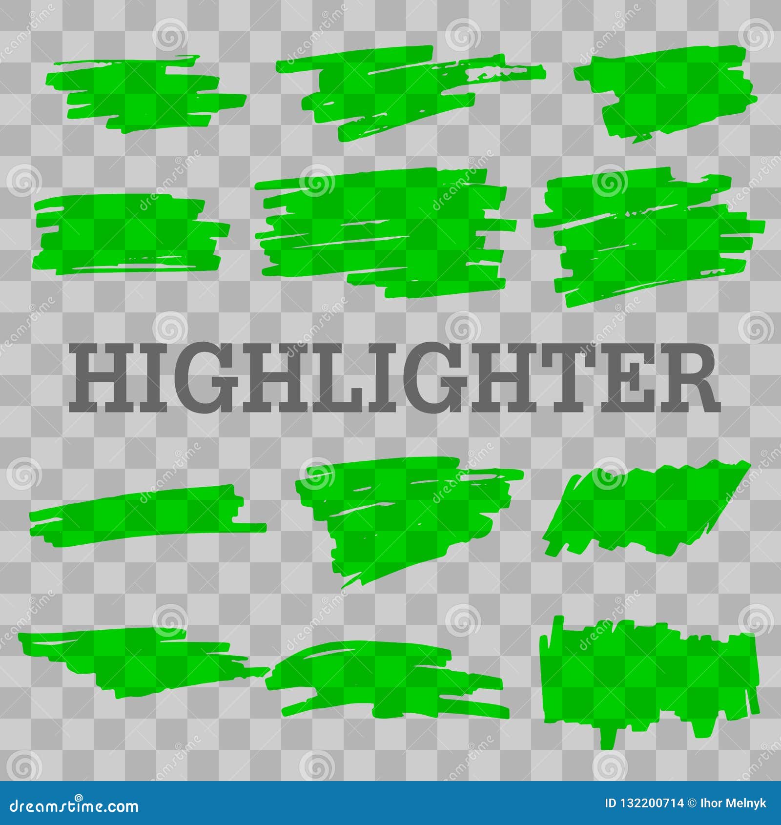 Highlighter stock vector. Illustration of color, design - 132200714