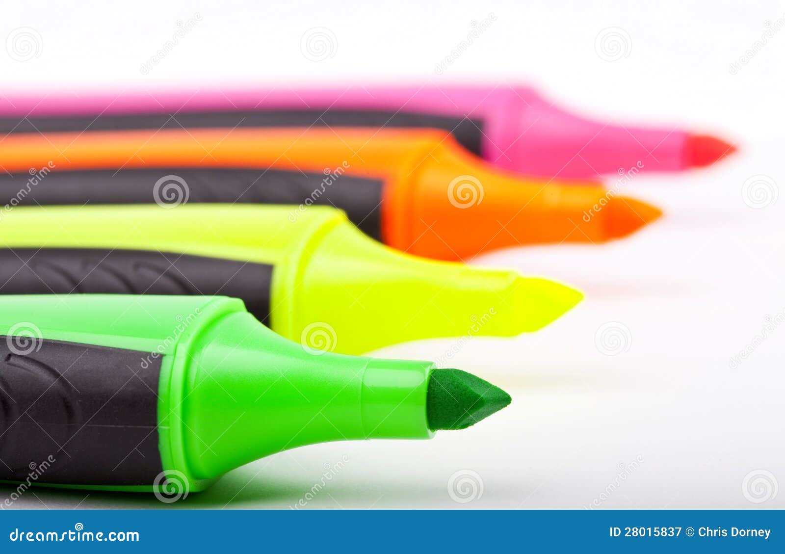 Highlighter Pens stock image. Image of office, studying - 28015837