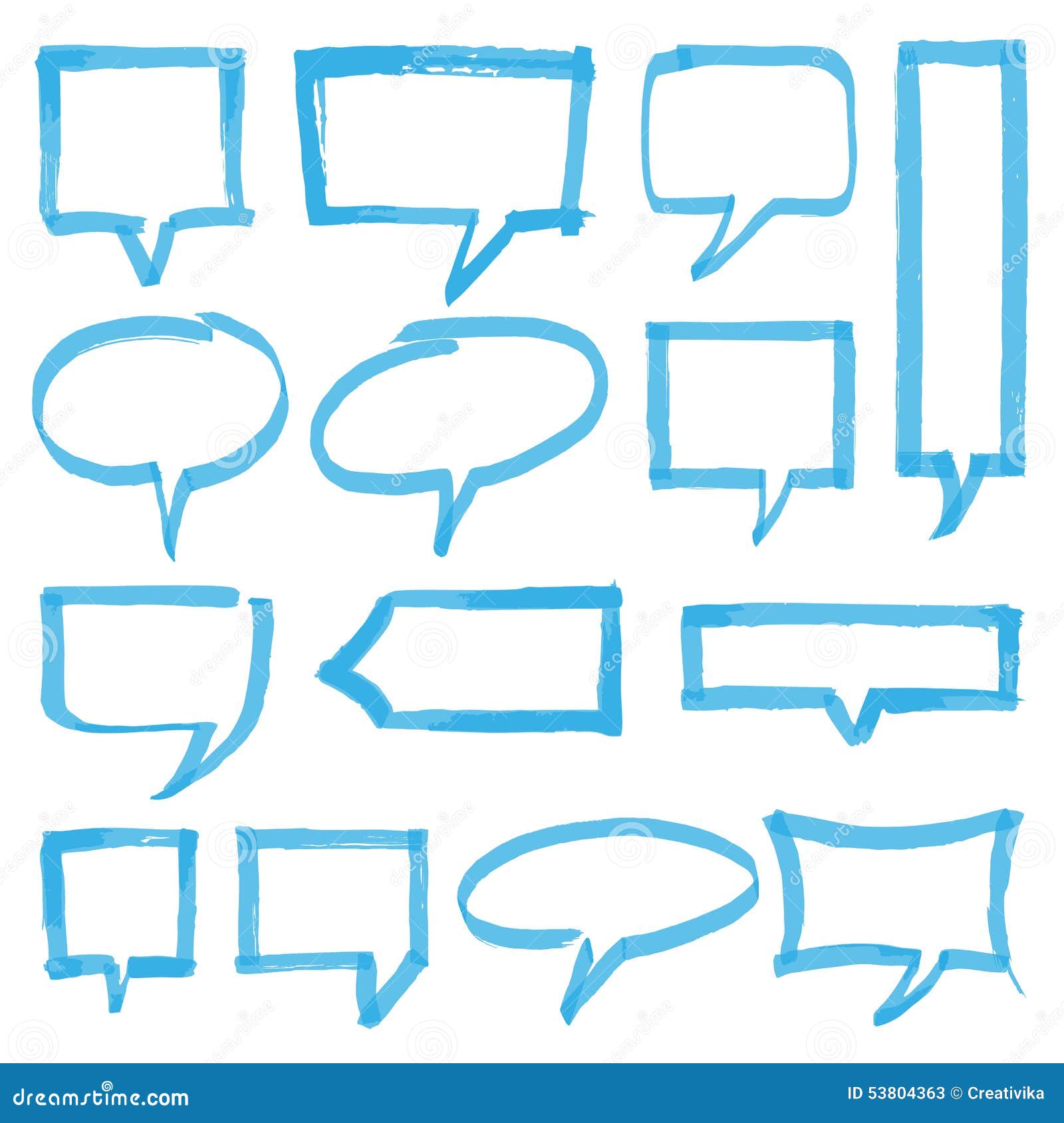 Highlighter Speech Bubbles Design Elements Stock Vector - Illustration of pointer, design: 53804363