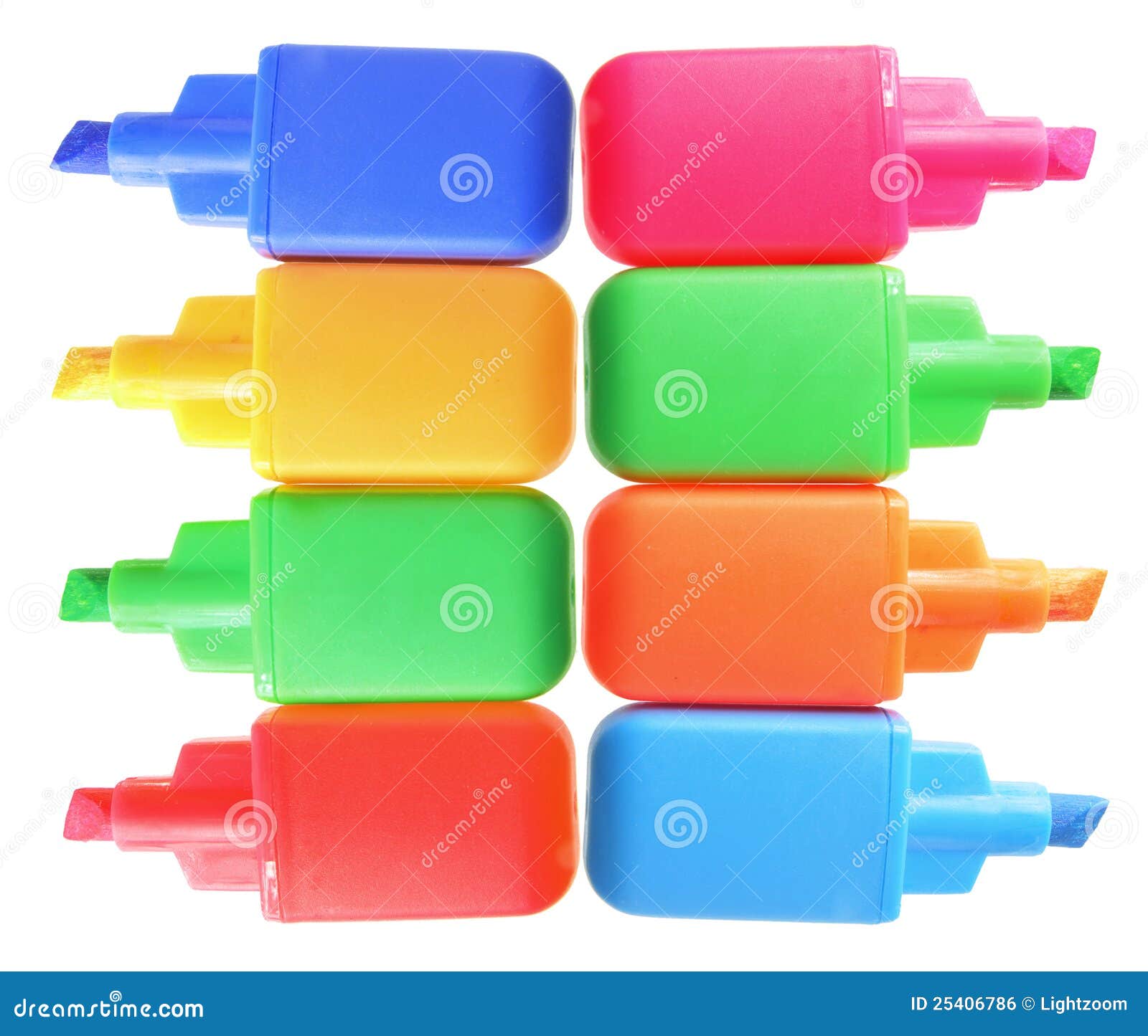 Highlighters stock photo. Image of range, office, selection - 25406786
