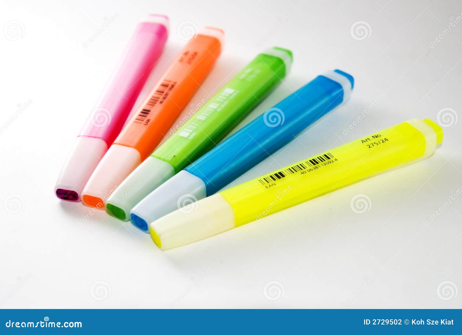 Highlighters stock photo. Image of stationary, writing - 2729502