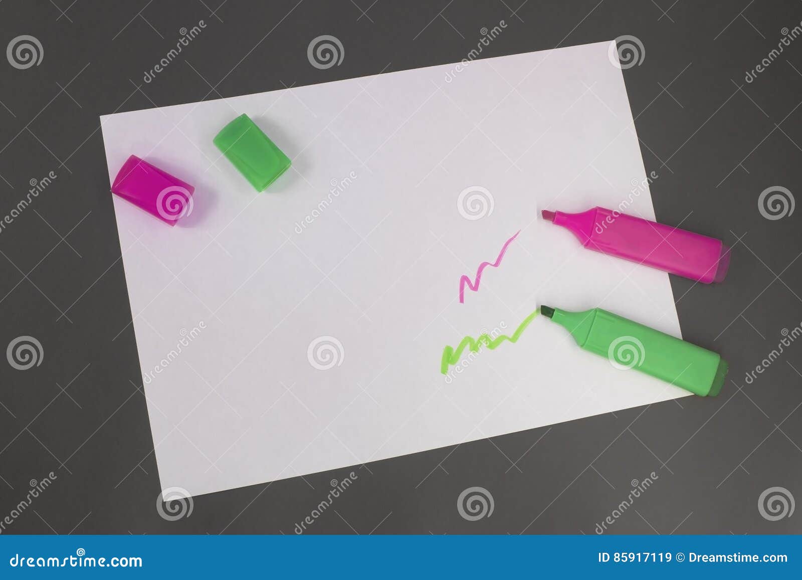 Highlighters stock image. Image of write, office, sheet - 85917119