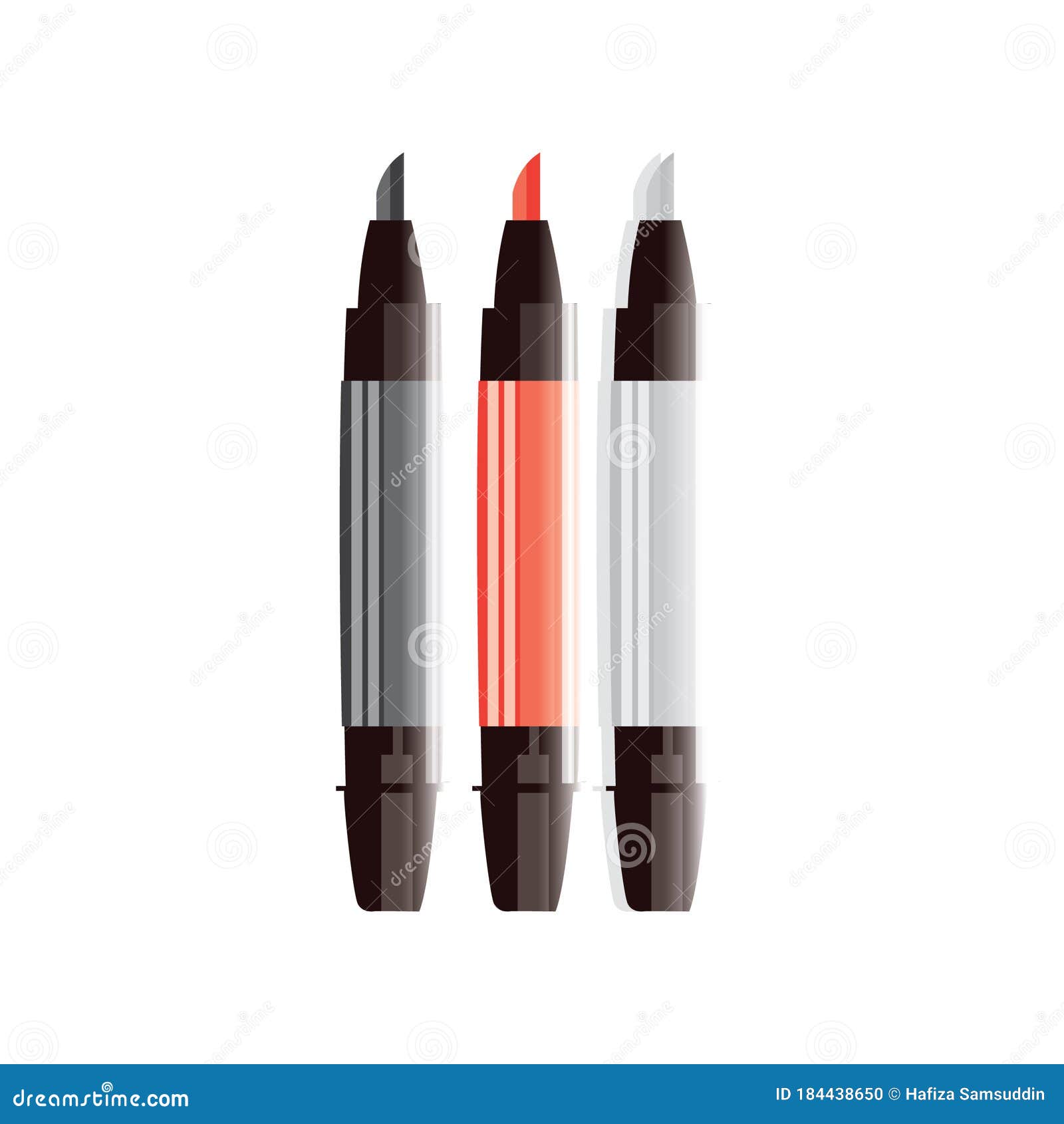 Highlighters. Vector Illustration Decorative Background Design Stock ...