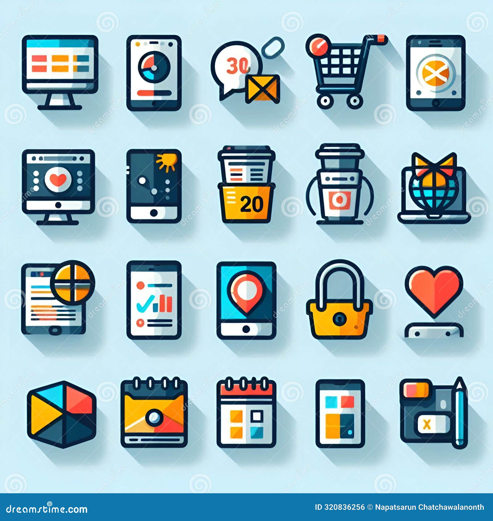 Seamless Communication: Computer Phone Symbol, Generative AI. Stock ...