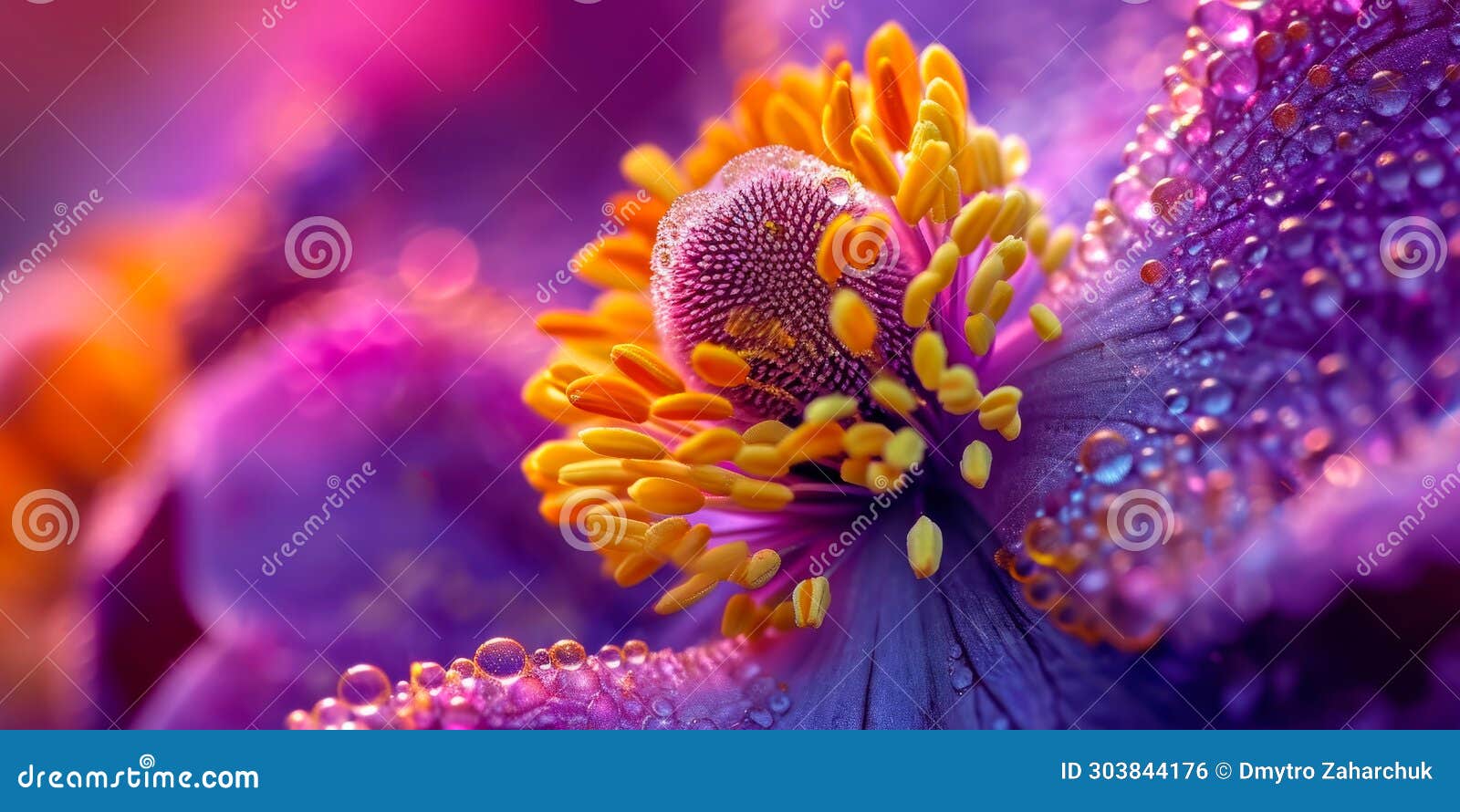 Highlighting the Texture and Shape of Pollen Grains on a Flower ...