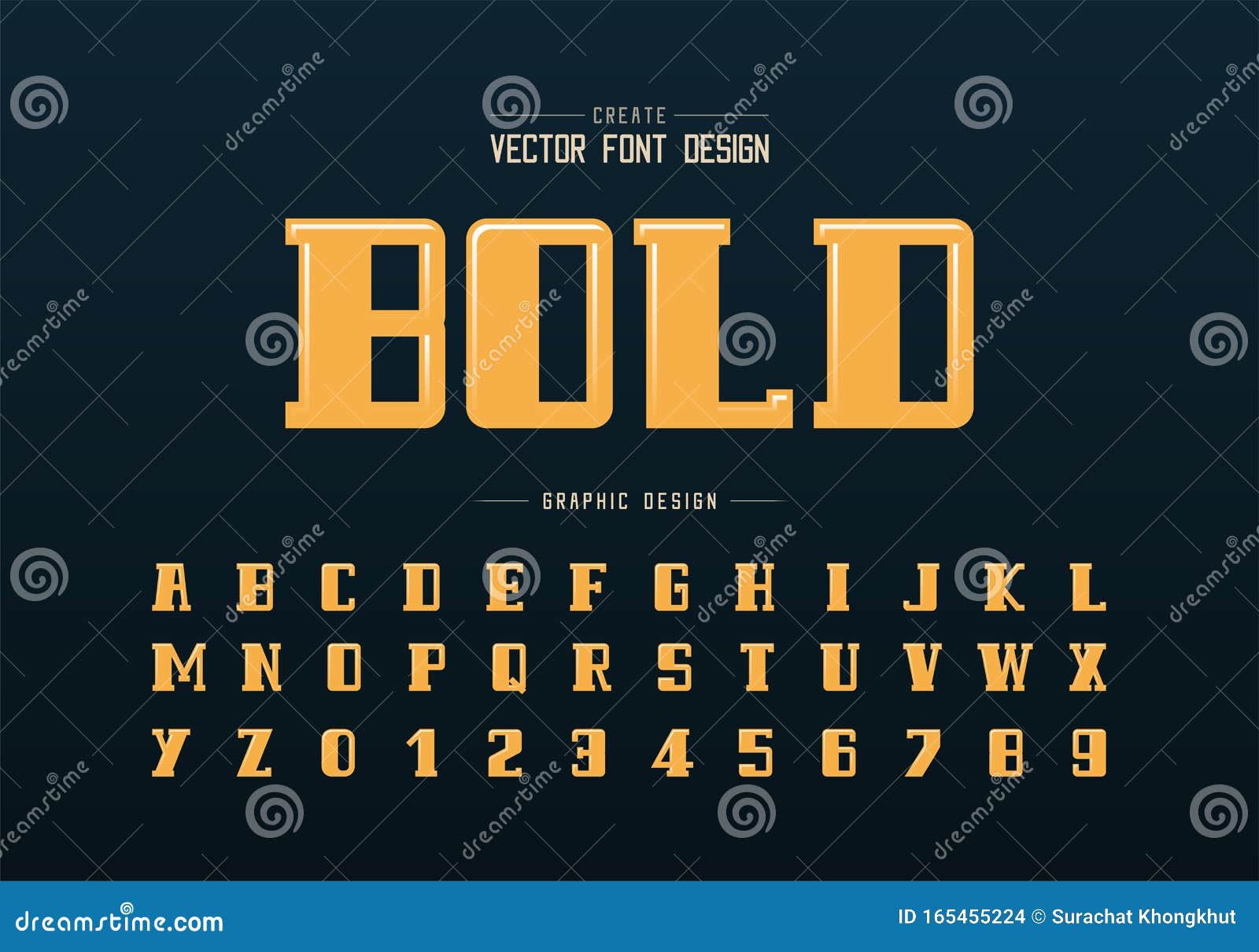 Highlights Font And Alphabet Vector, Bold Script And Number Design ...
