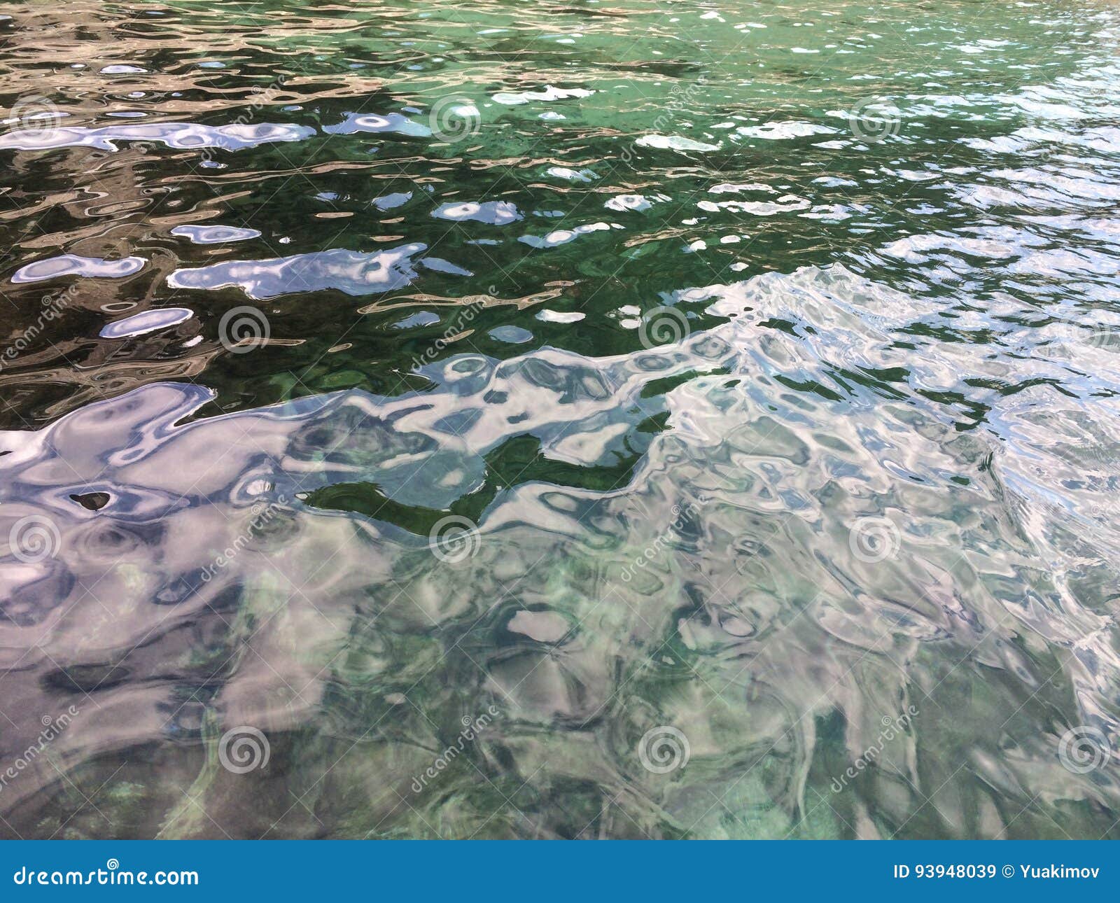 Highlights On Green Sea Water Royalty-Free Stock Photo | CartoonDealer ...