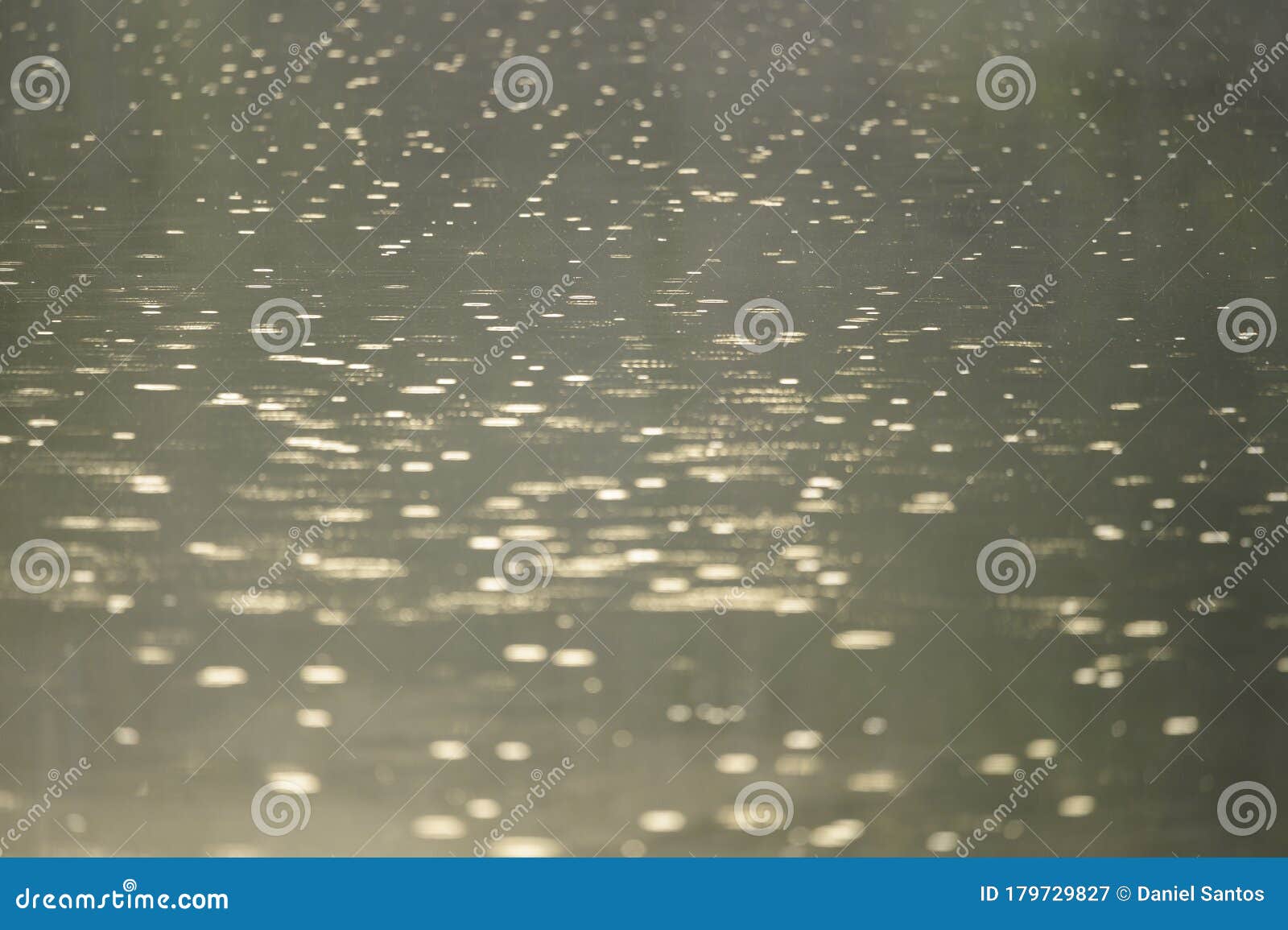 Highlights in the Water of a River. Highlight Dots. Warm Light Stock ...