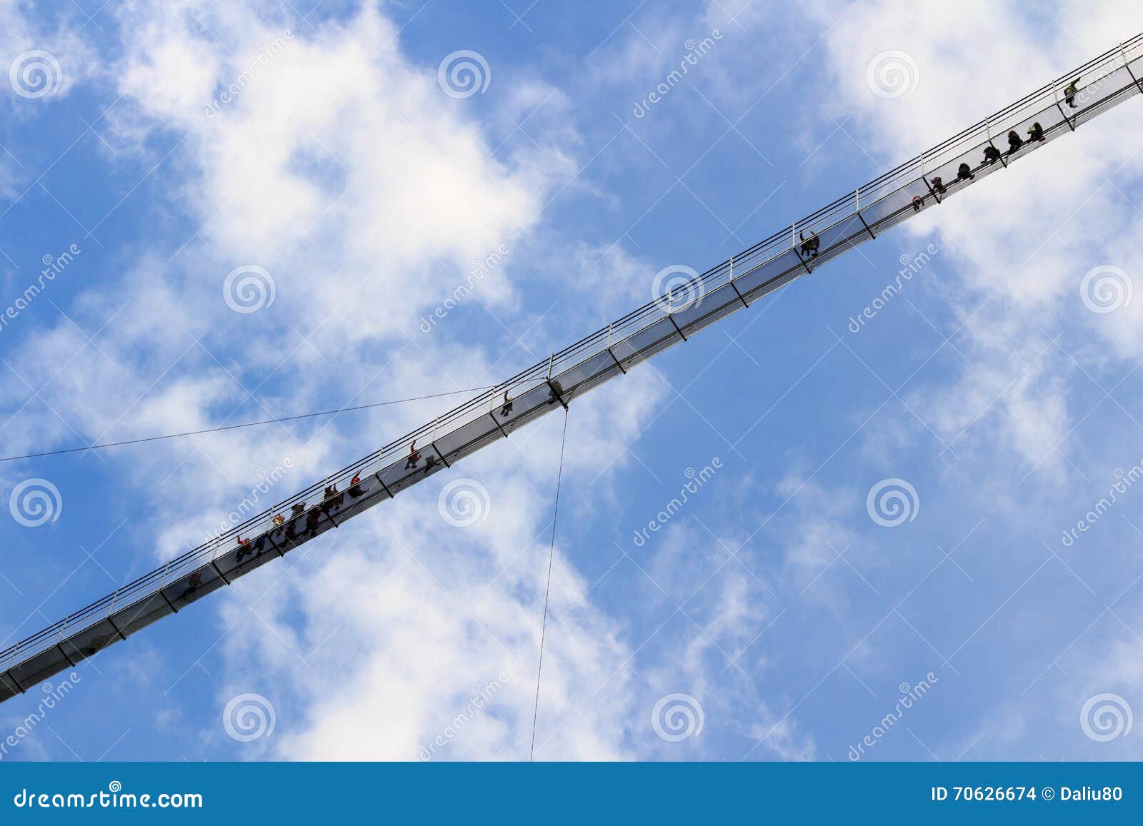 Highline 179 Pedestrian Suspension Bridge - Austria. Stock Photo ...