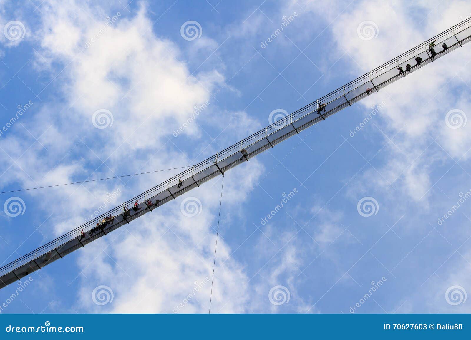 Highline 179 Pedestrian Suspension Bridge - Austria. Stock Image ...