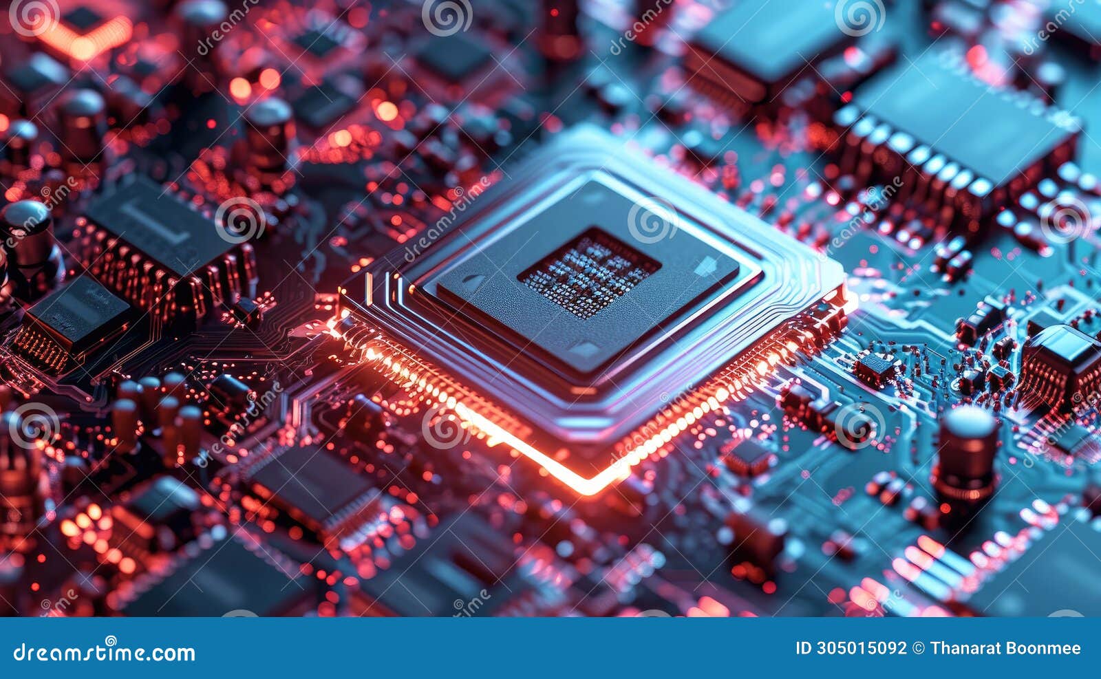 Highly Advanced Artificial Intelligence Microprocessor, Core of Modern ... Highly Advanced Artificial Intelligence Microprocessor, Core of Modern ...
