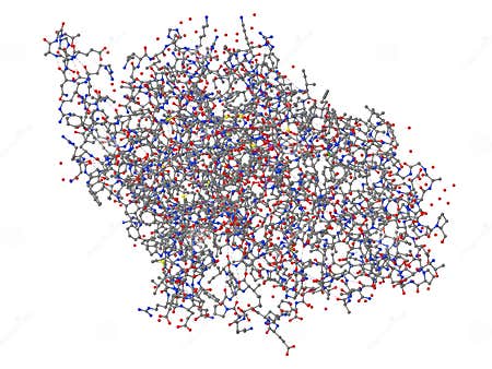 Highly complex molecule stock illustration. Illustration of chemical ...