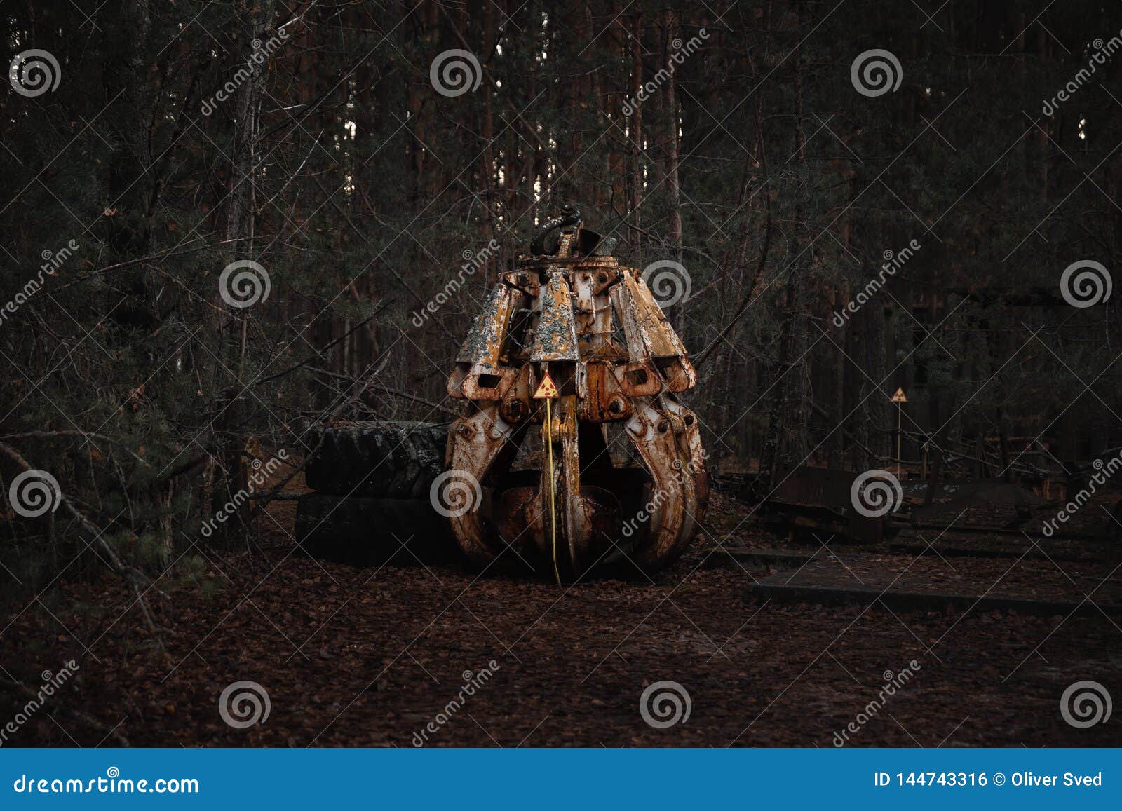 The Highly Contaminated Claw, Machine Part in Chernobyl Exclusion Zone ...