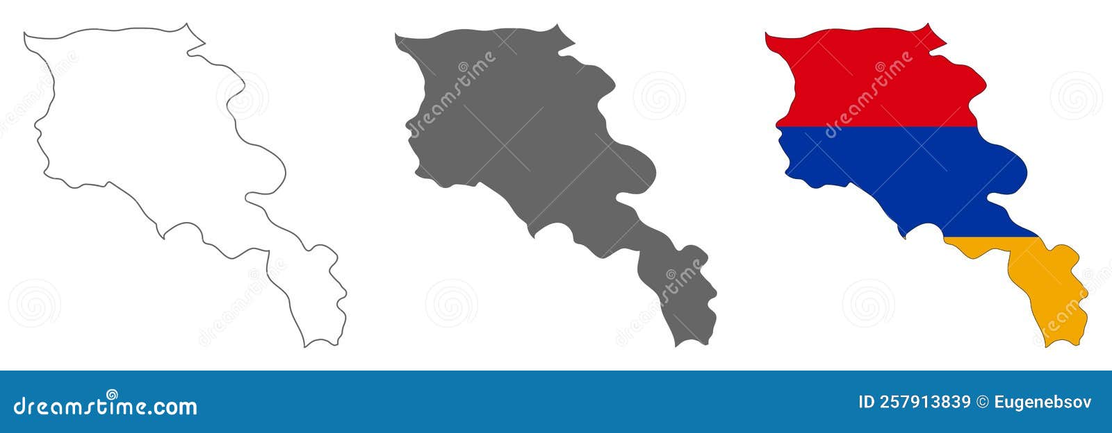 Highly Detailed Armenia Map with Borders Isolated on Background Stock ...