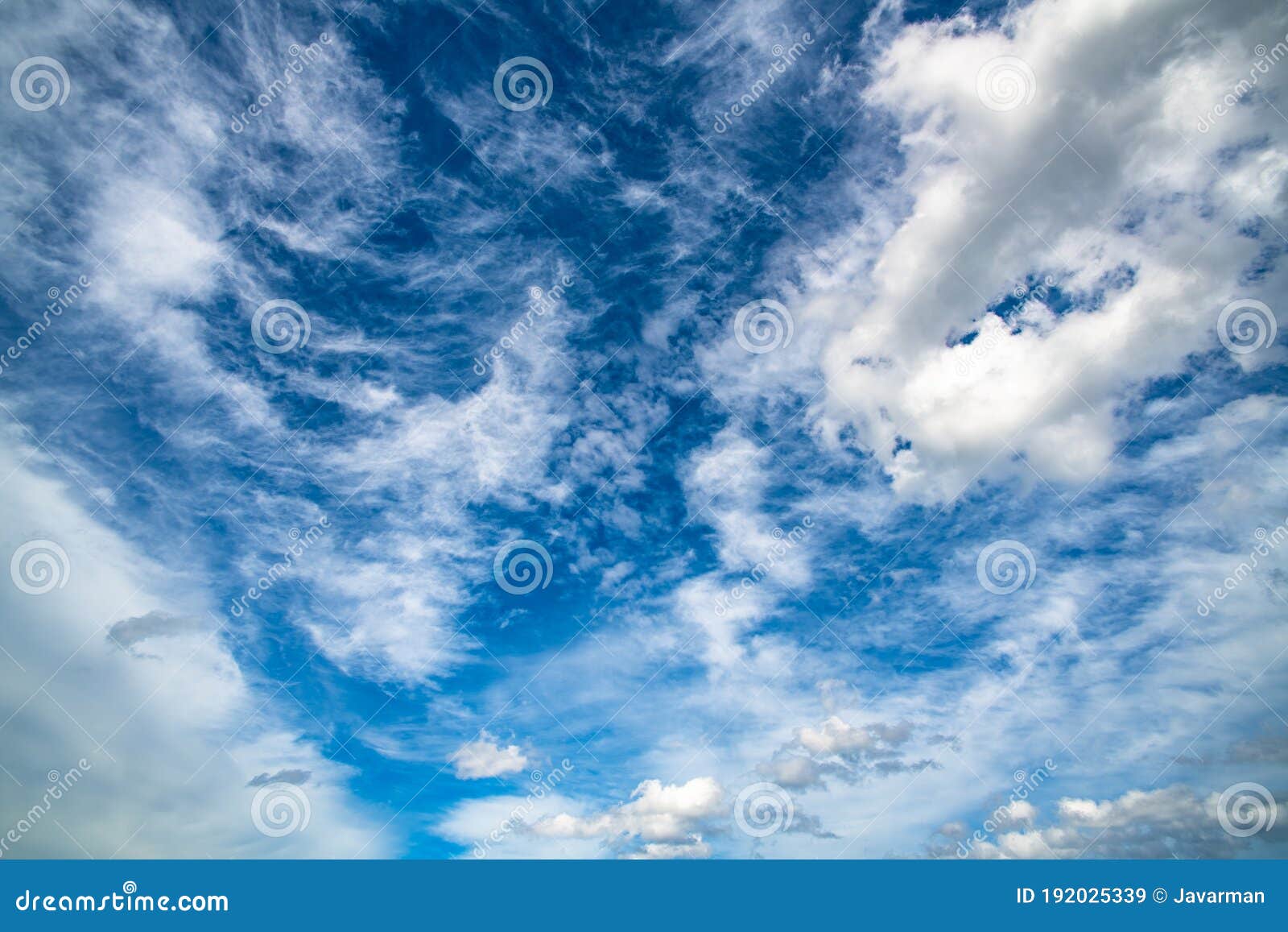 Highly Detailed Blue Cloudy Sky Background Stock Image - Image of ...