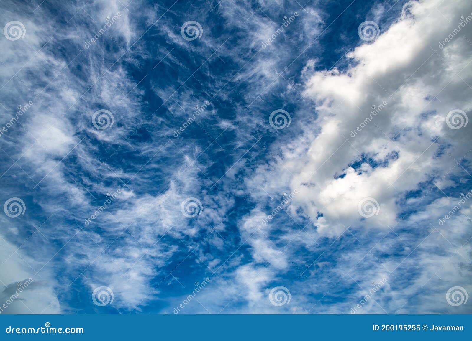 Highly Detailed Blue Cloudy Sky Background Stock Image - Image of ...