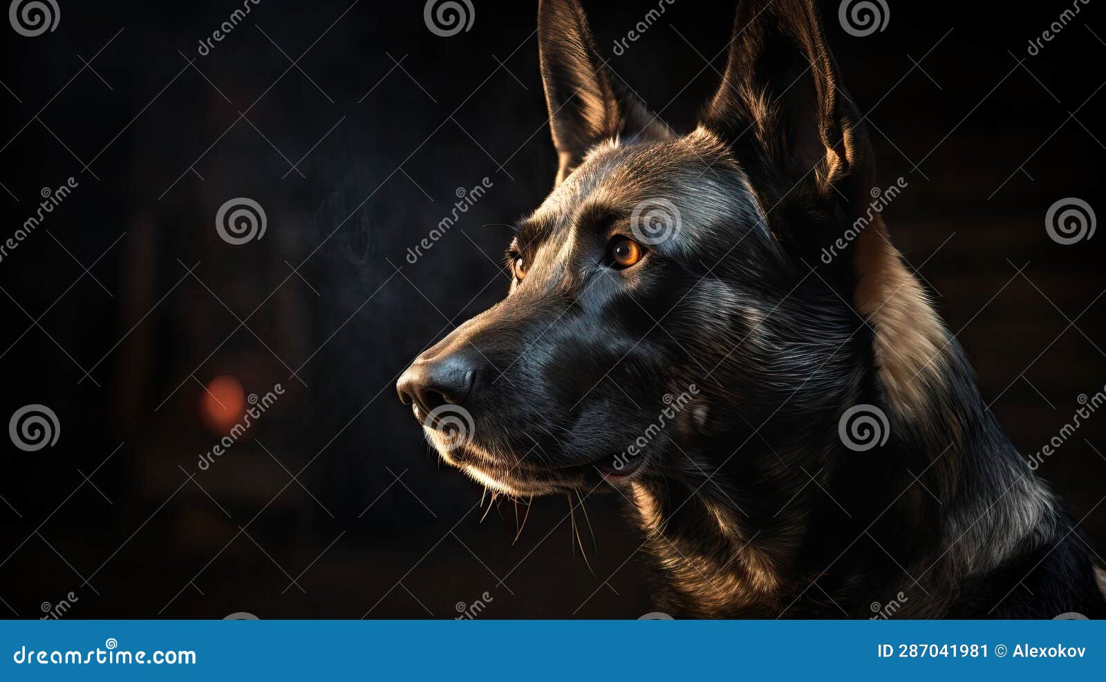 Highly Detailed Cinematic Image of a Dog AI Generated Stock ...