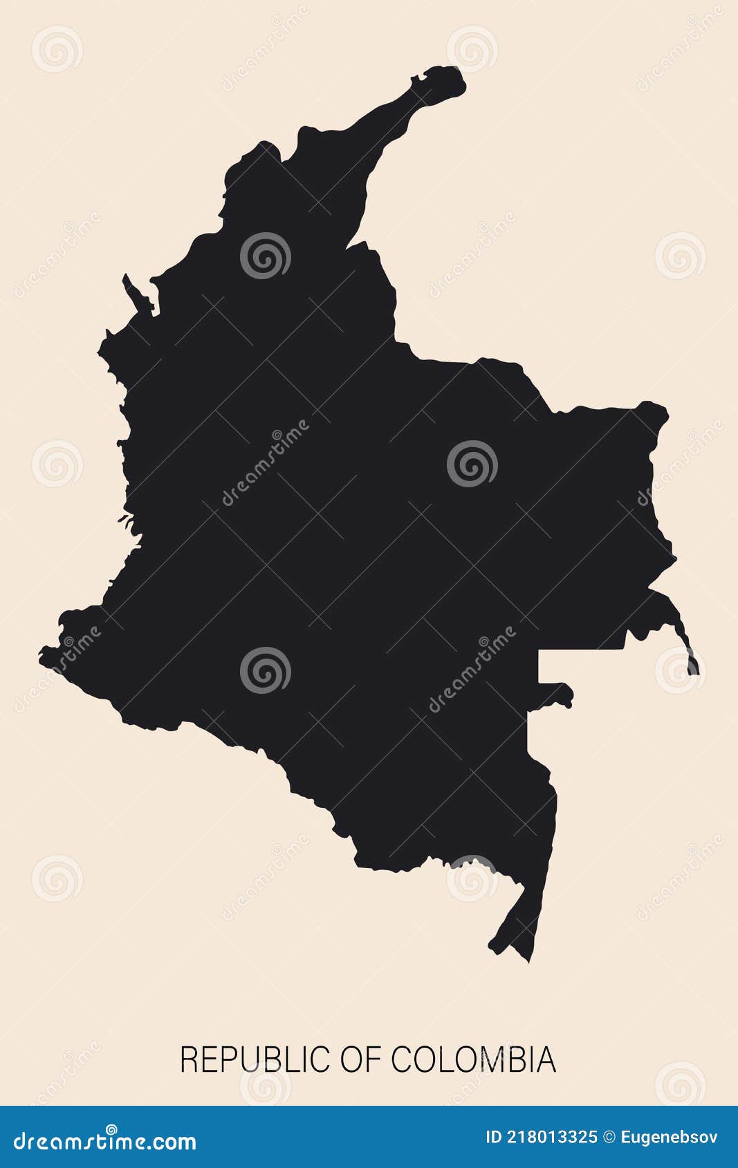 Colombia - Highly Detailed Editable Political Map With Labeling. Vector ...