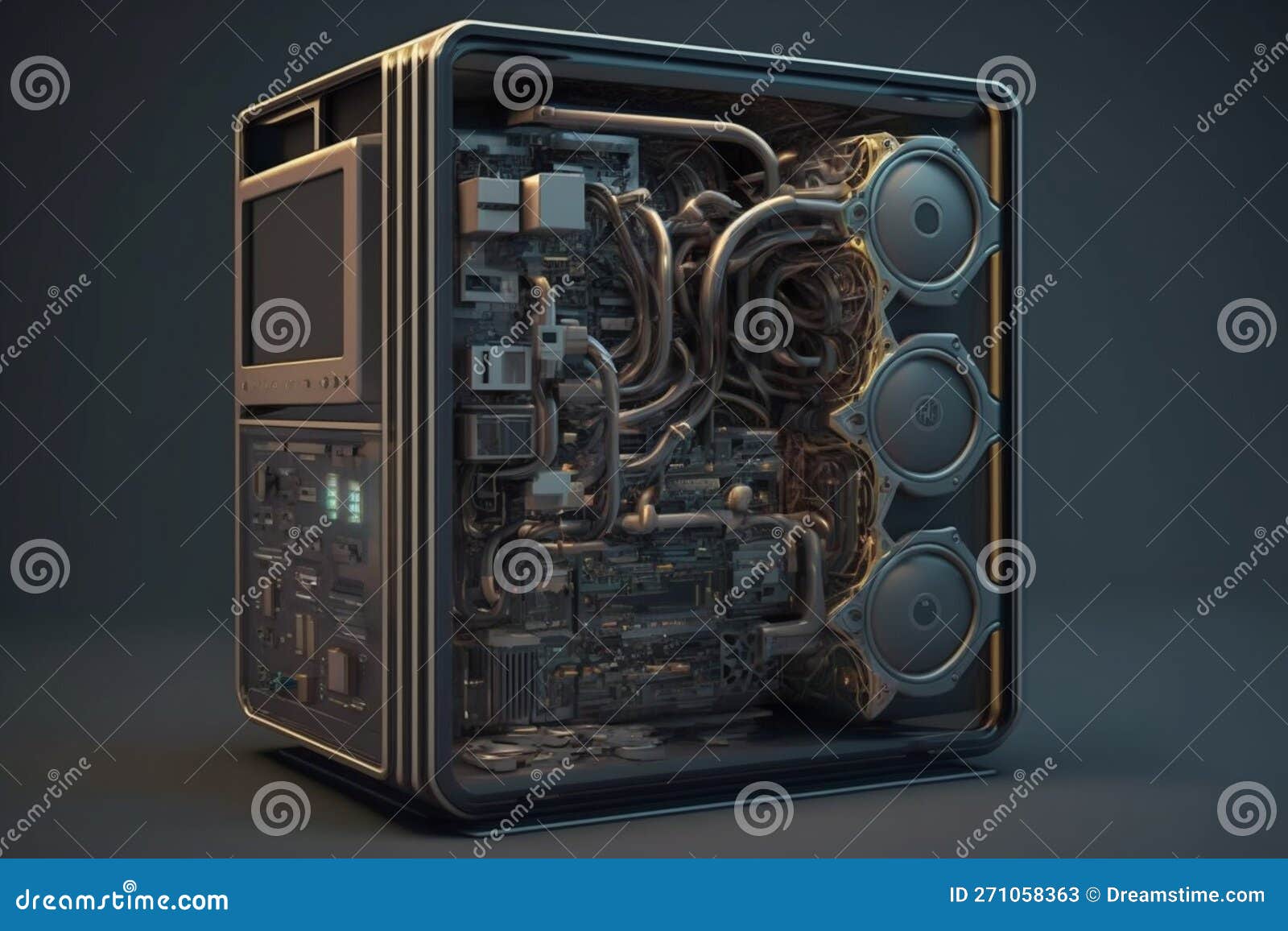 Highly Detailed 3d Animation, Workstation Pc Computer, Data or Digital ...