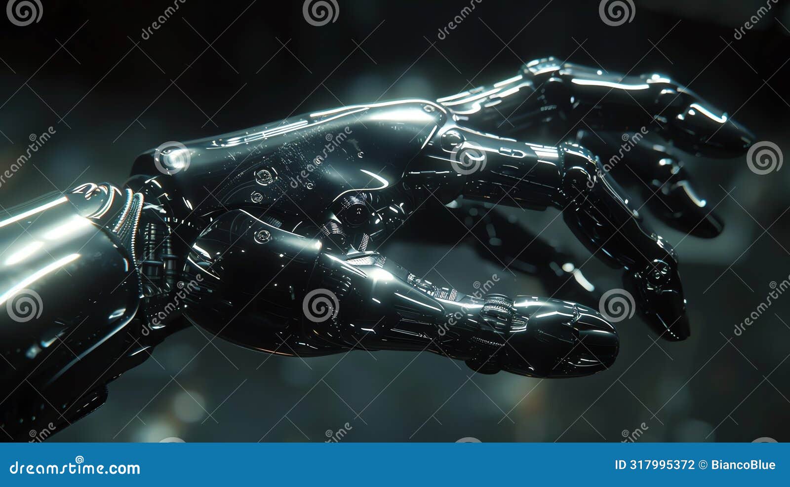 Realistic Robotic Arm, Microprocessor. Robotics, Central Processor Unit ...